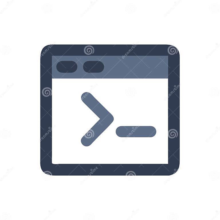 Command Prompt Interface Icon Stock Illustration - Illustration of ...