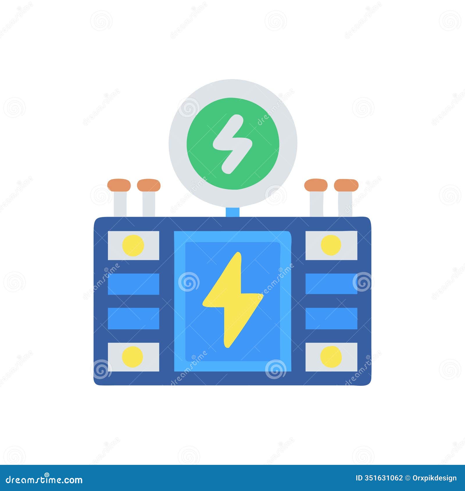 Energy Storage Technology Icon Stock Illustration - Illustration of ...