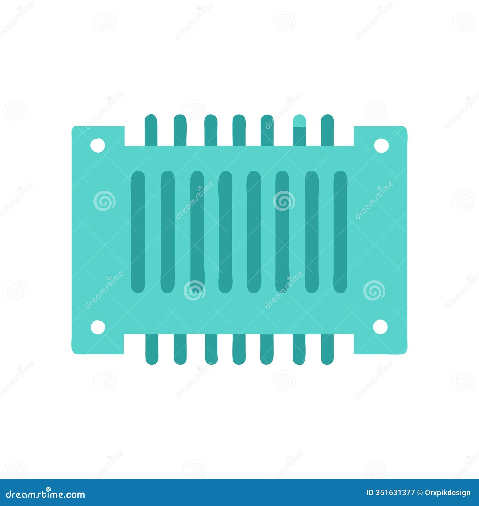 Heat Sink Technology Icon stock illustration. Illustration of ...