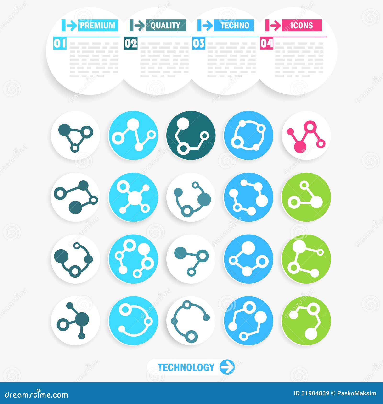 Technology icons stock vector. Illustration of energy - 31904839