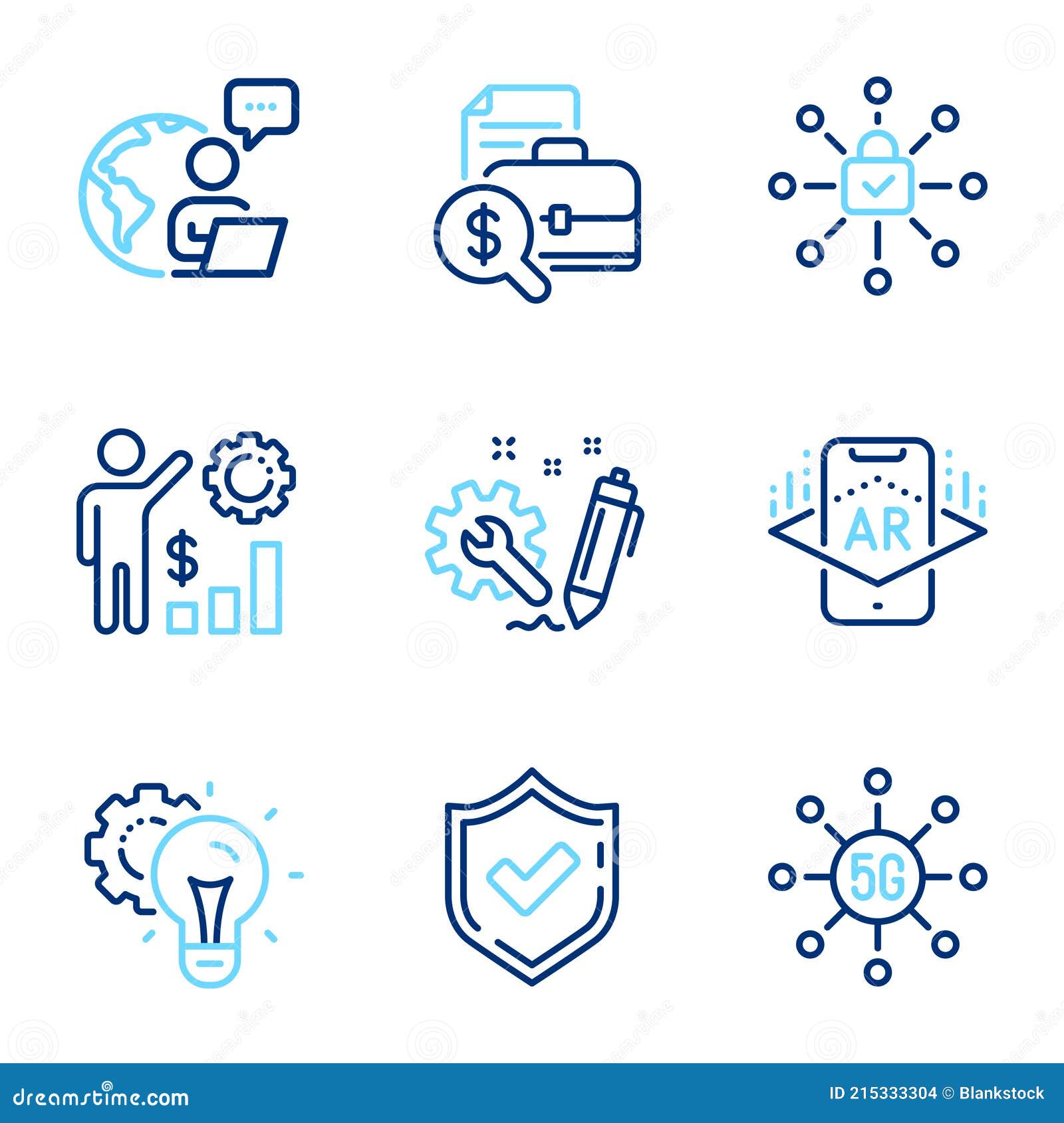 Technology Icons Set. Included Icon As Accounting Report, Engineering ... Technology Icons Set. Included Icon As Accounting Report, Engineering ...
