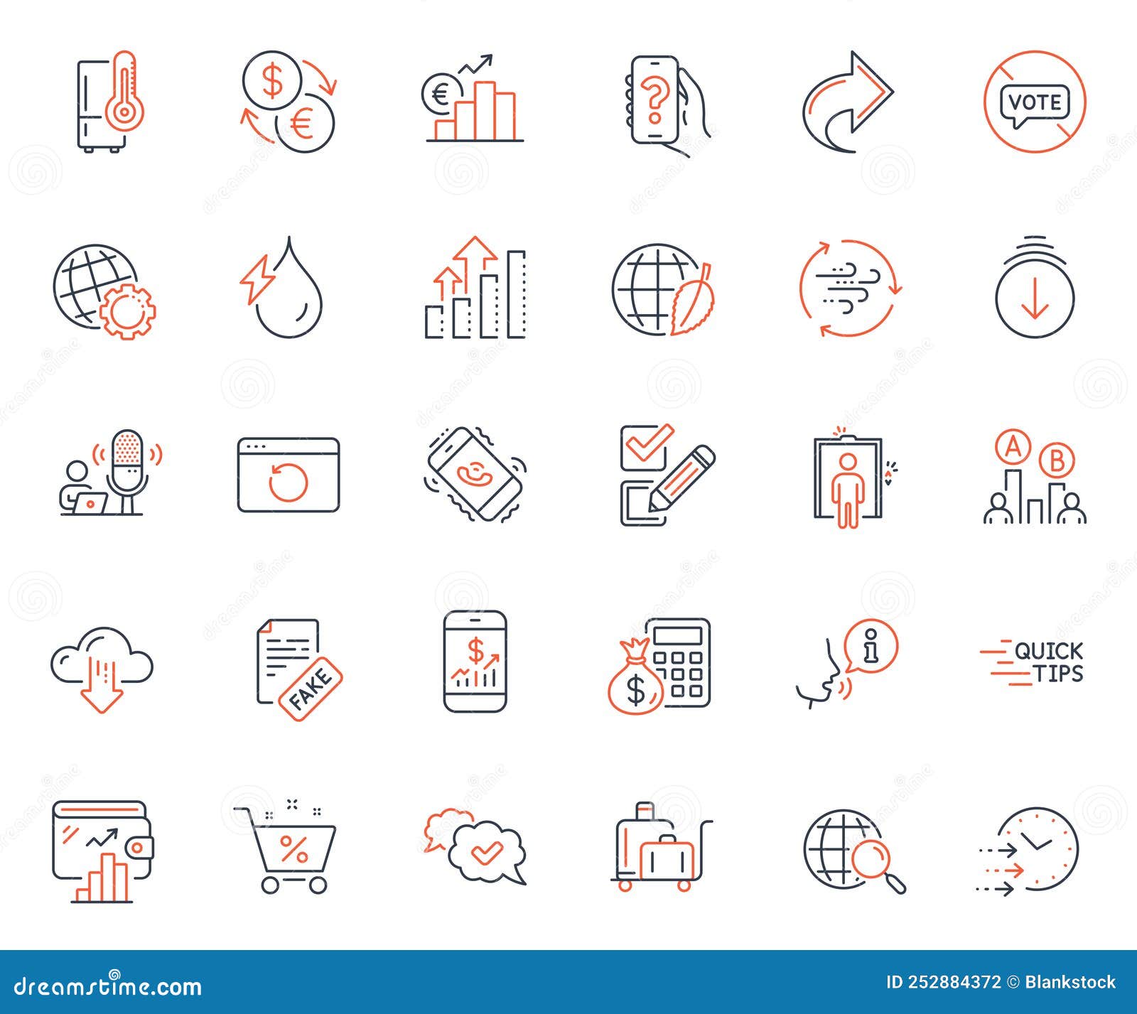 Technology Icons Set. Included Icon As Finance Calculator, Analysis ... Technology Icons Set. Included Icon As Finance Calculator, Analysis ...
