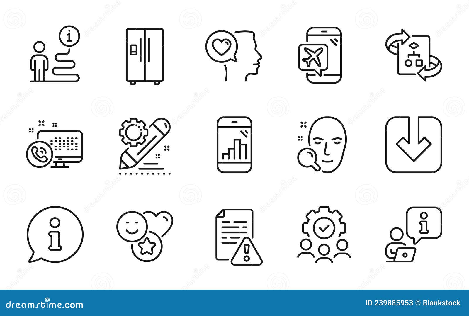 Technology Icons Set. Included Icon As Instruction Manual, Load ...