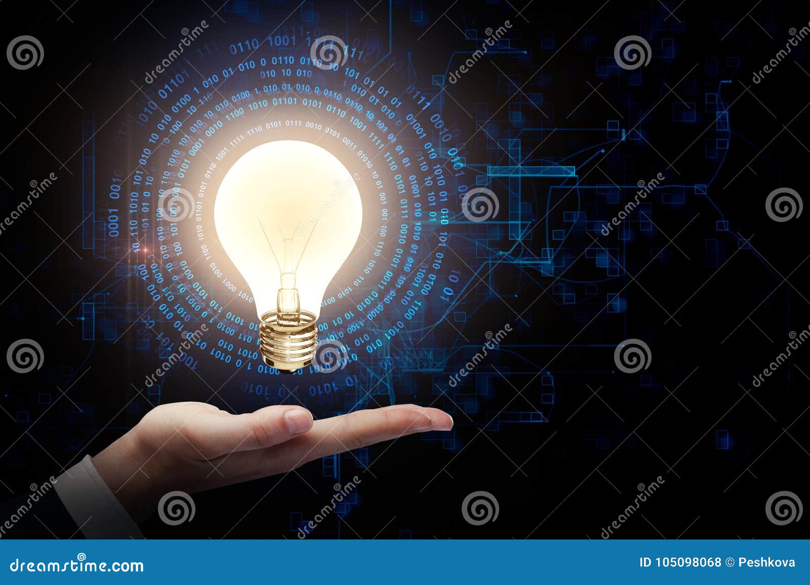 Technology and Idea Concept Stock Illustration - Illustration of ...
