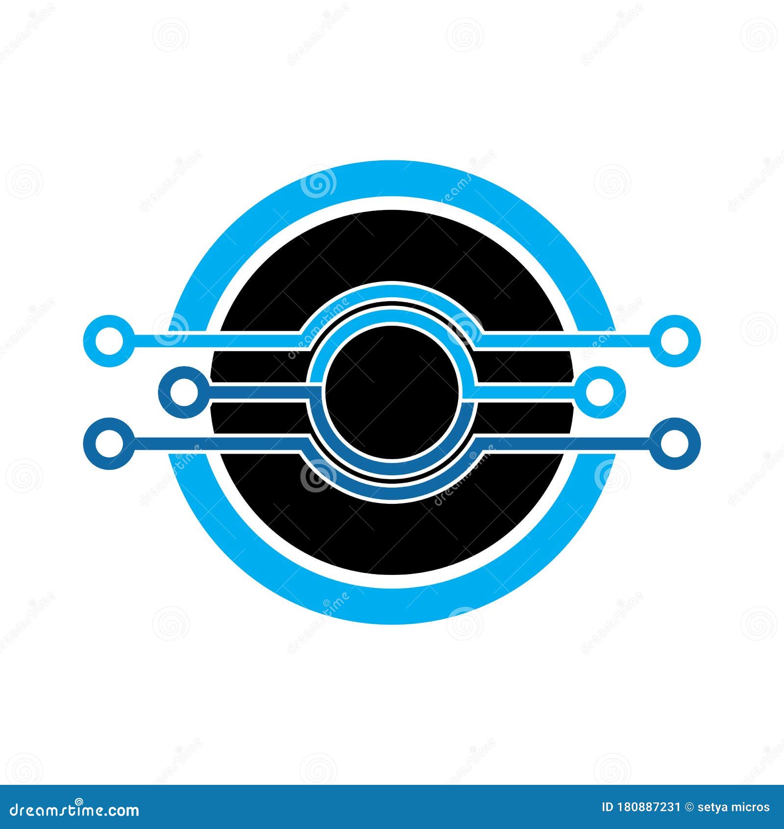 Technology Illustration Design Logo and Symbol Icon Vector Stock Vector ...
