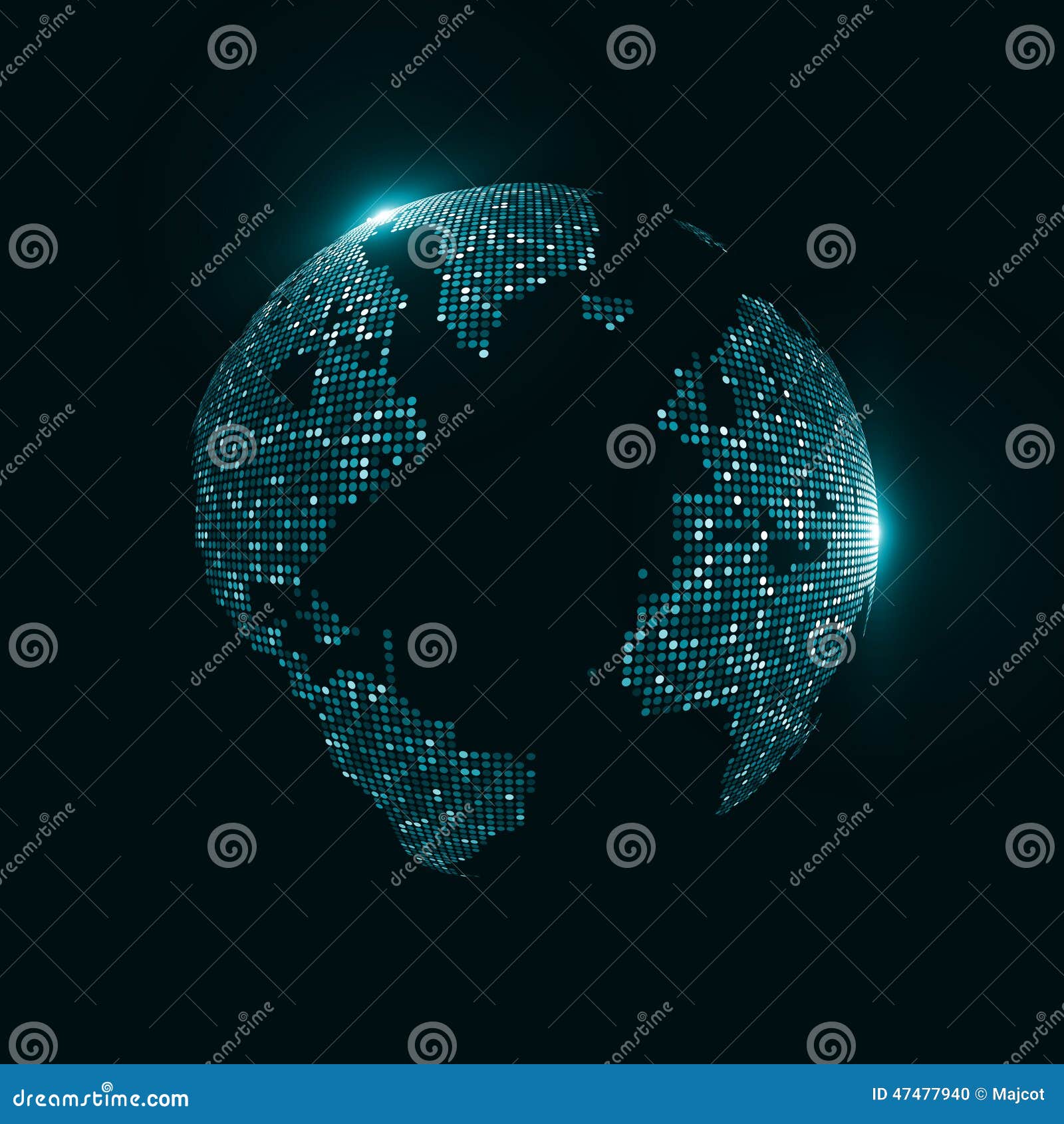 Technology image of globe stock vector. Illustration of communication ...