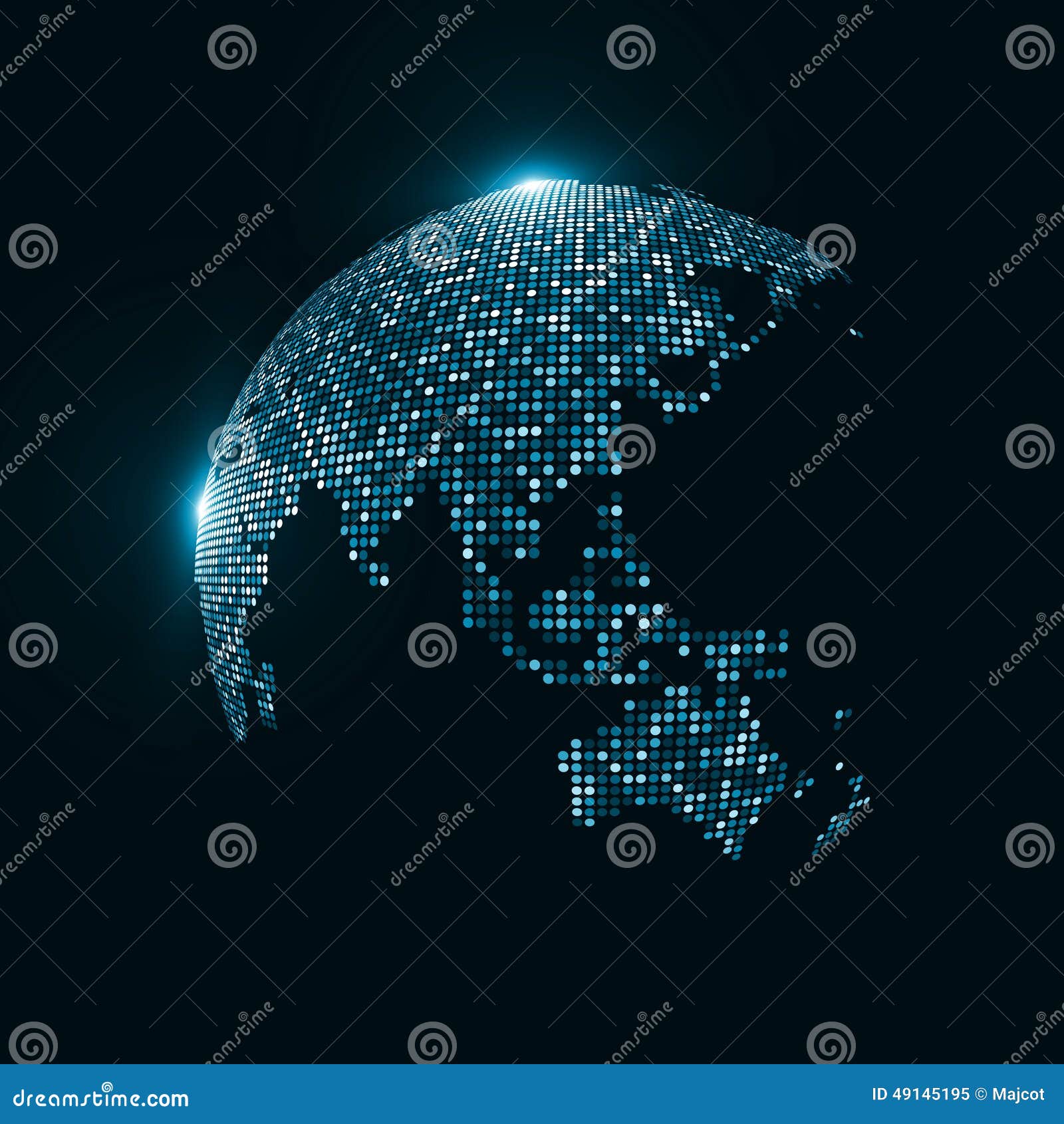 Technology image of globe stock vector. Illustration of connect - 49145195