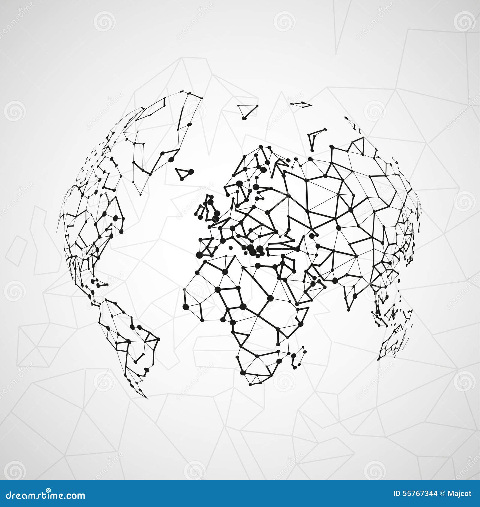 Technology image of globe stock vector. Illustration of computer - 55767344