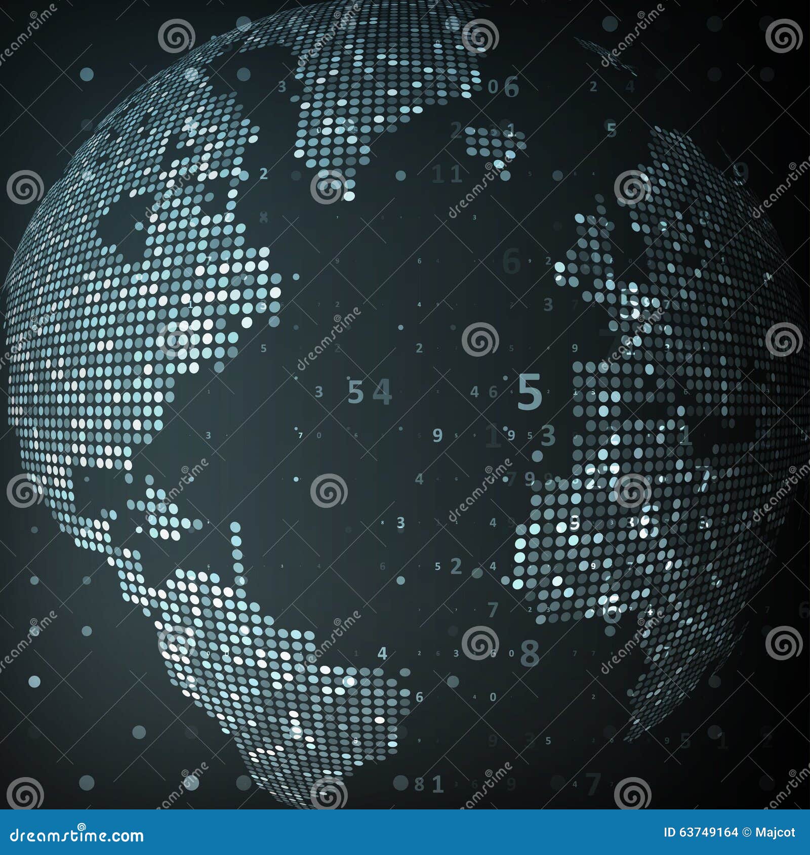 Technology image of globe stock vector. Illustration of digital - 63749164