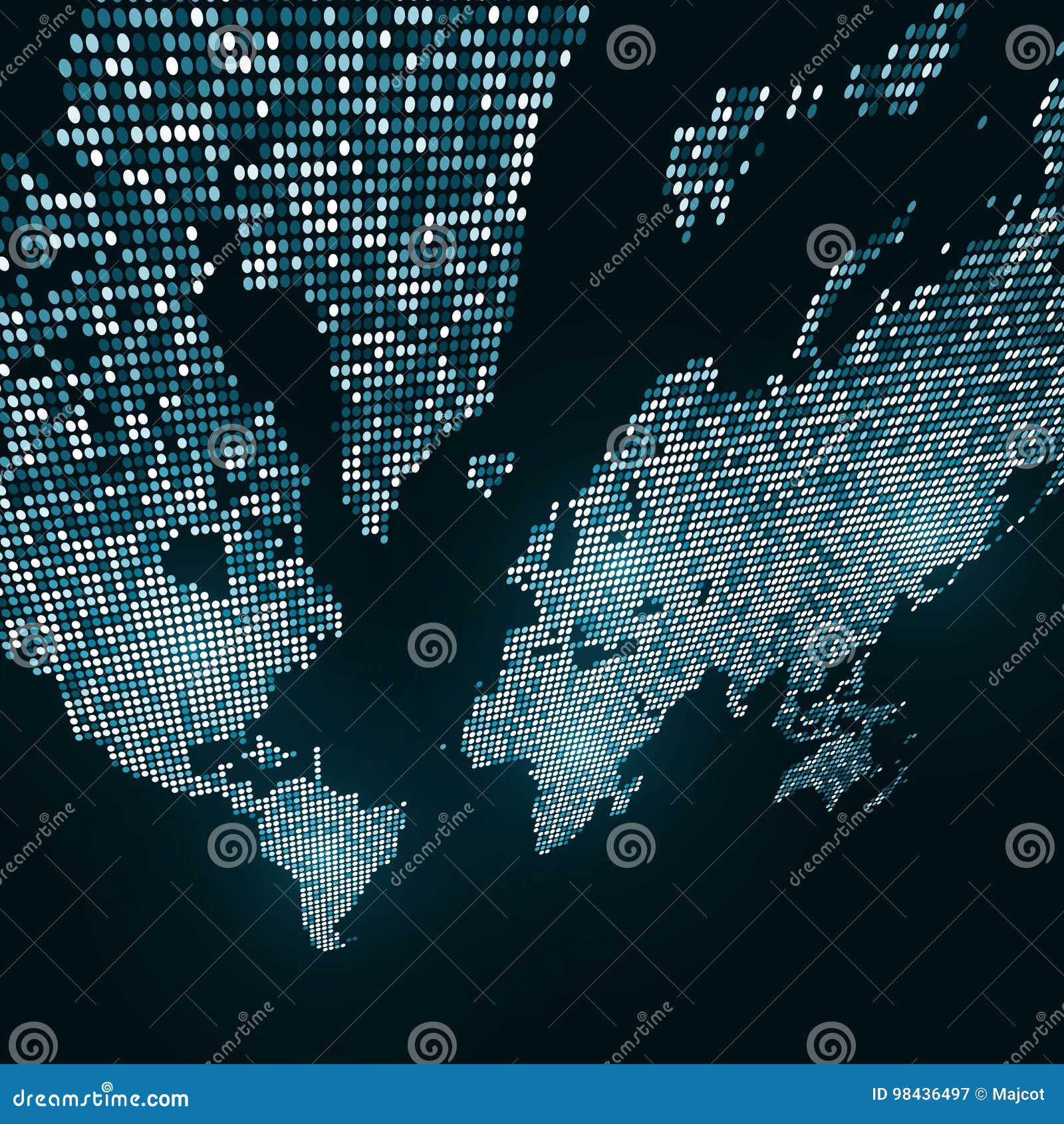 Technology image of globe stock vector. Illustration of banner - 98436497