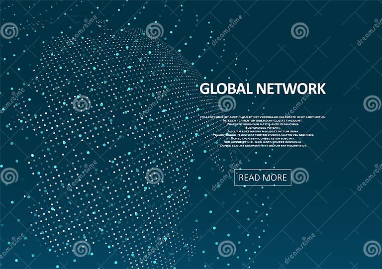 Technology image of globe stock vector. Illustration of dynamic - 255524802