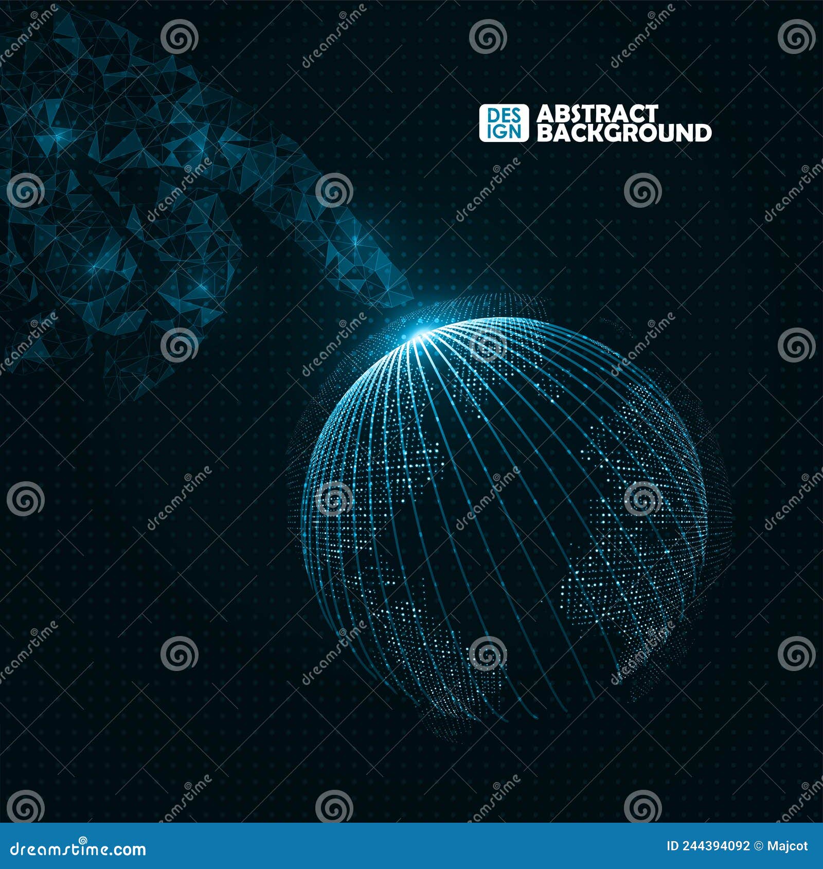 Technology image of globe stock vector. Illustration of abstract ...