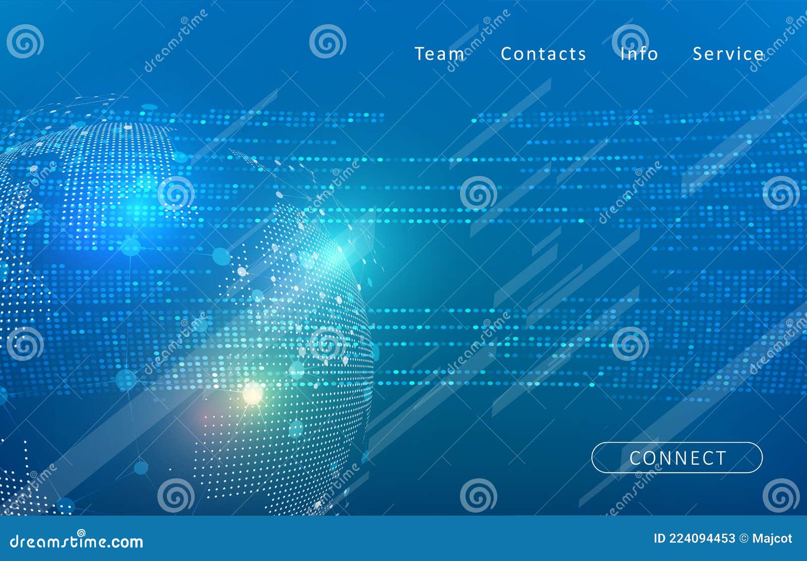 Technology image of globe stock vector. Illustration of network - 224094453