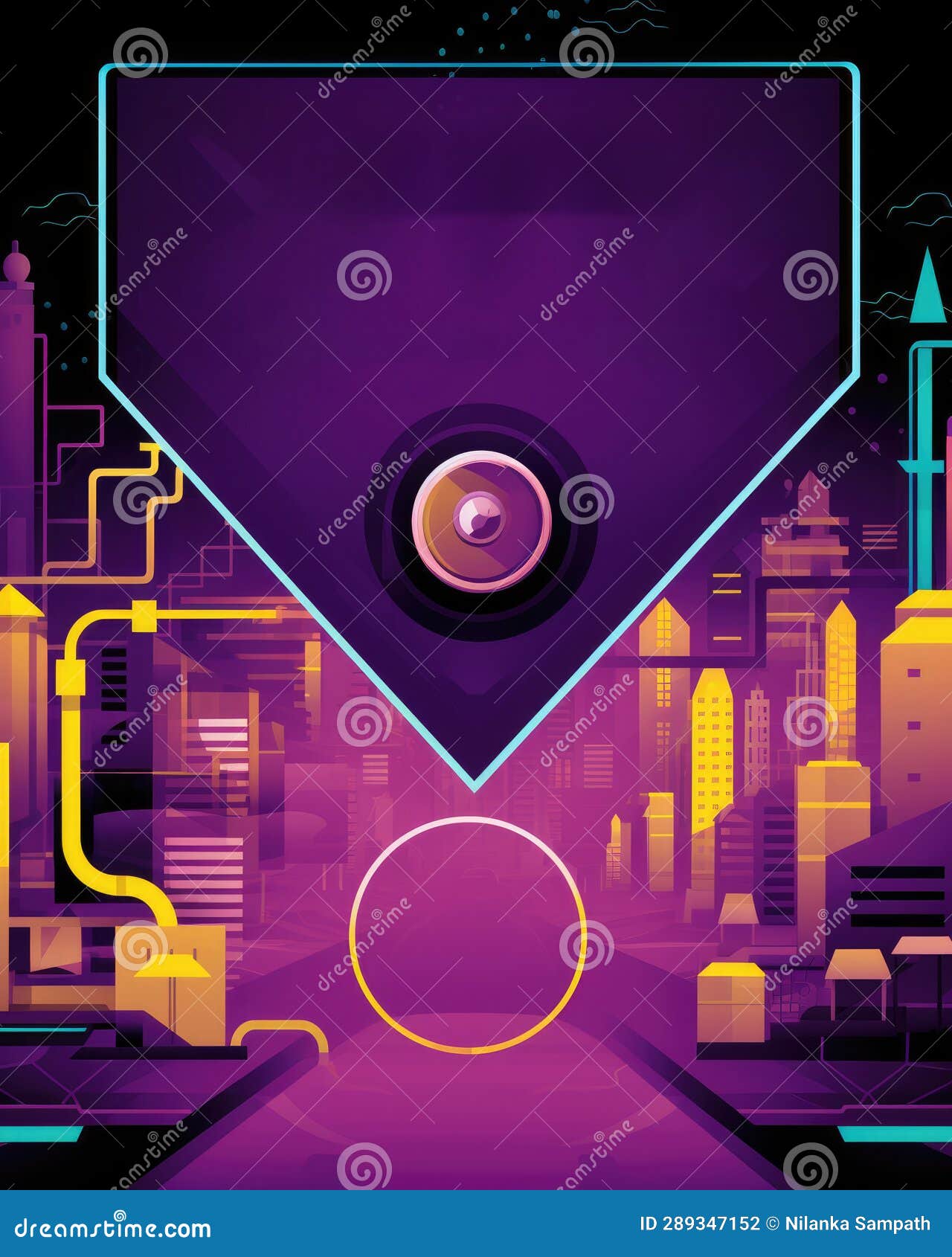 Technology, Industry Background, Generative AI Stock Illustration ...