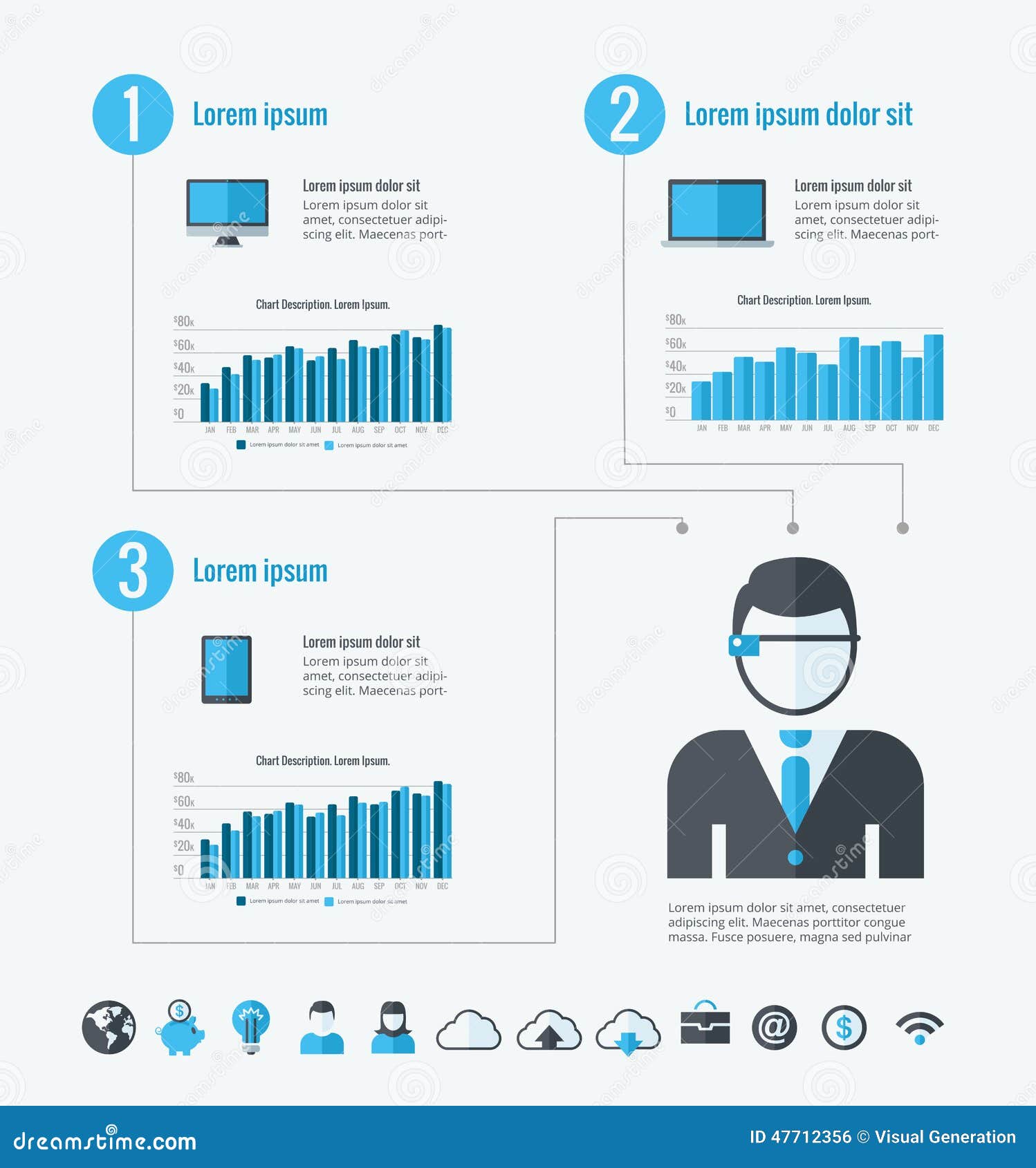 Technology Infographic Elements Stock Vector - Illustration of arrow, cloud: 47712356