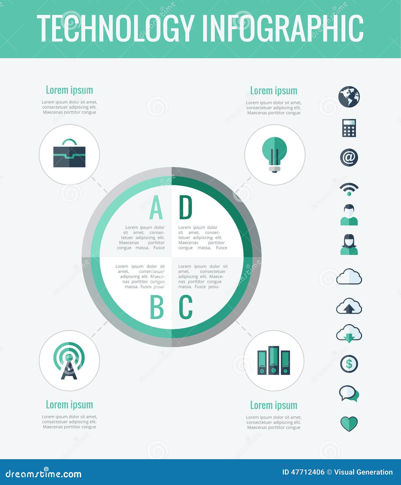 Technology Infographic Elements Stock Vector - Illustration of data ...