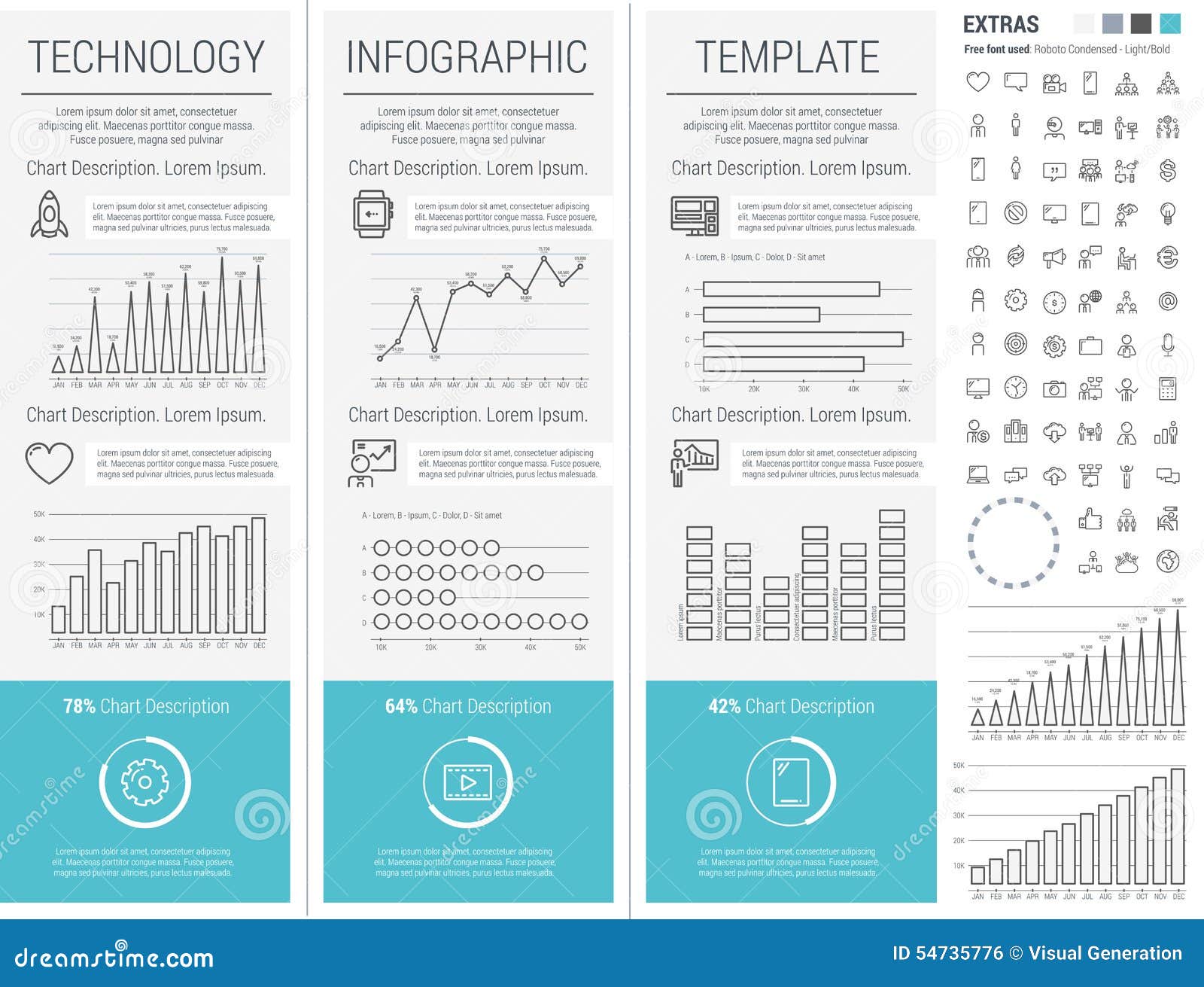 Technology Infographic Template Stock Vector - Illustration of design ...