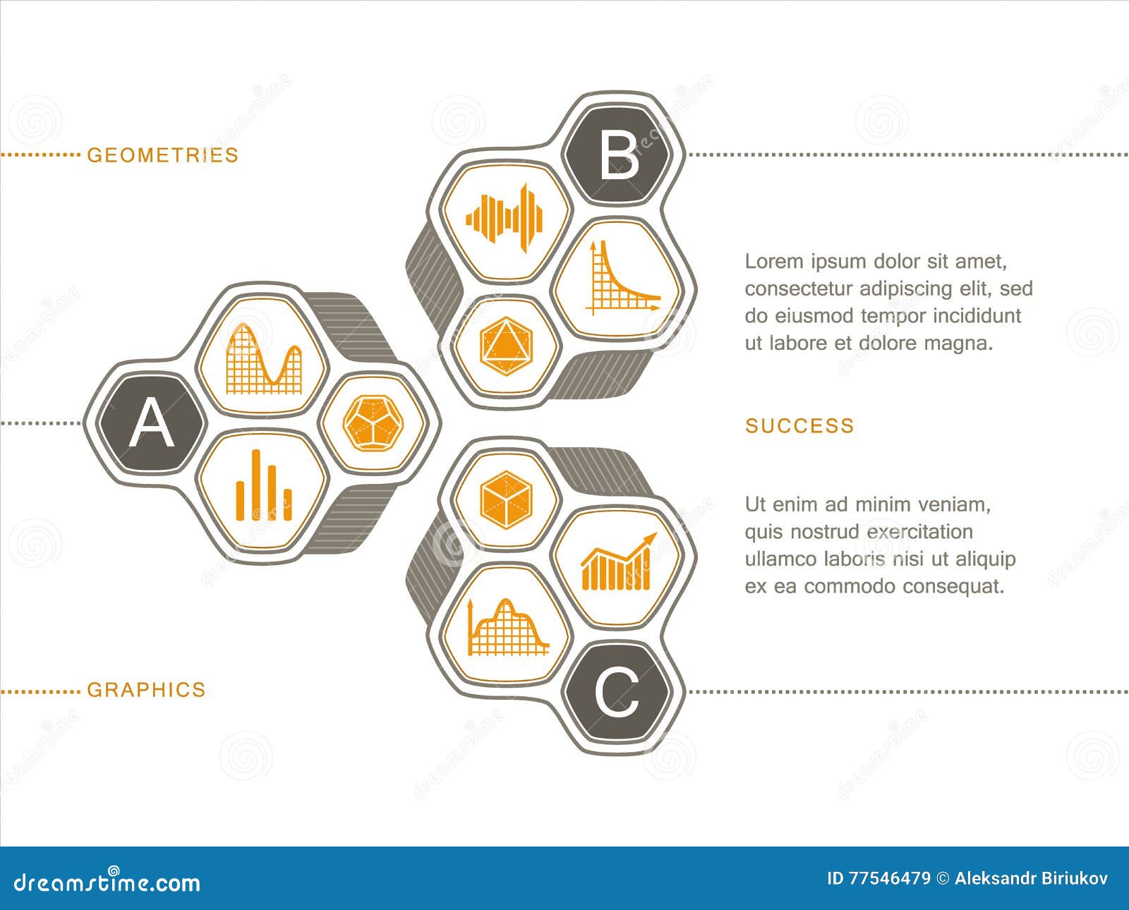Technology Infographics Set. Graphs and Elements Stock Illustration ...