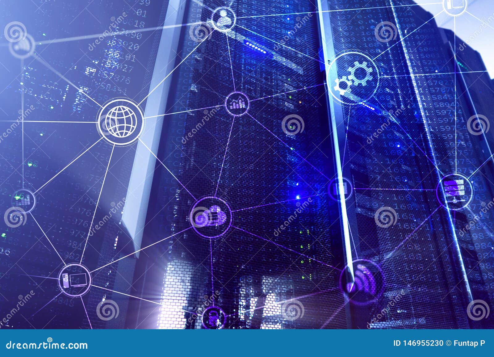 Technology Infrastructure Cloud Computing and Communication. Internet ...