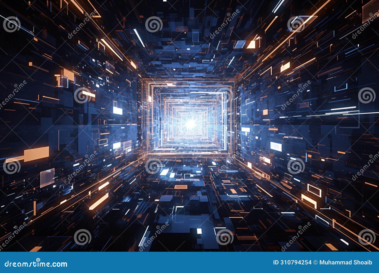 Technology Infused Digital Cyberspace Tunnel Presented in Immersive 3D ...