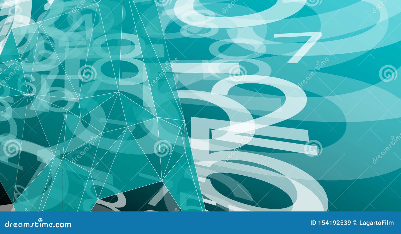 Technology Innovation Abstract Background, Cyber Numbers Stock Vector ...