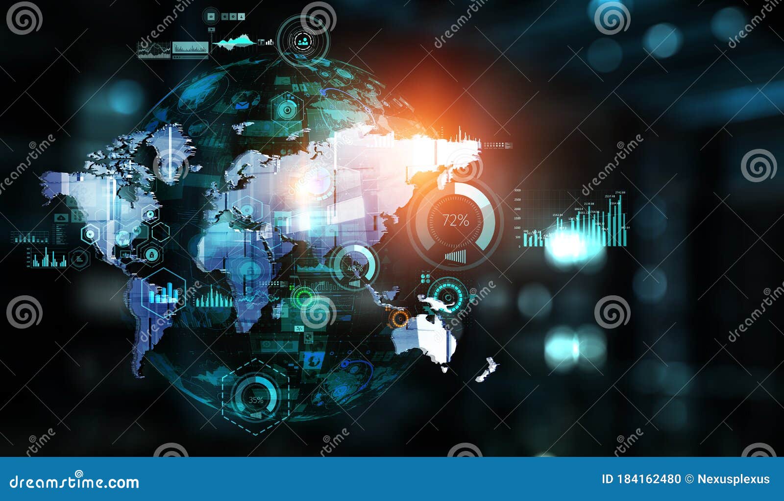 Technology and Innovation Concept . Mixed Media Stock Photo - Image of ...