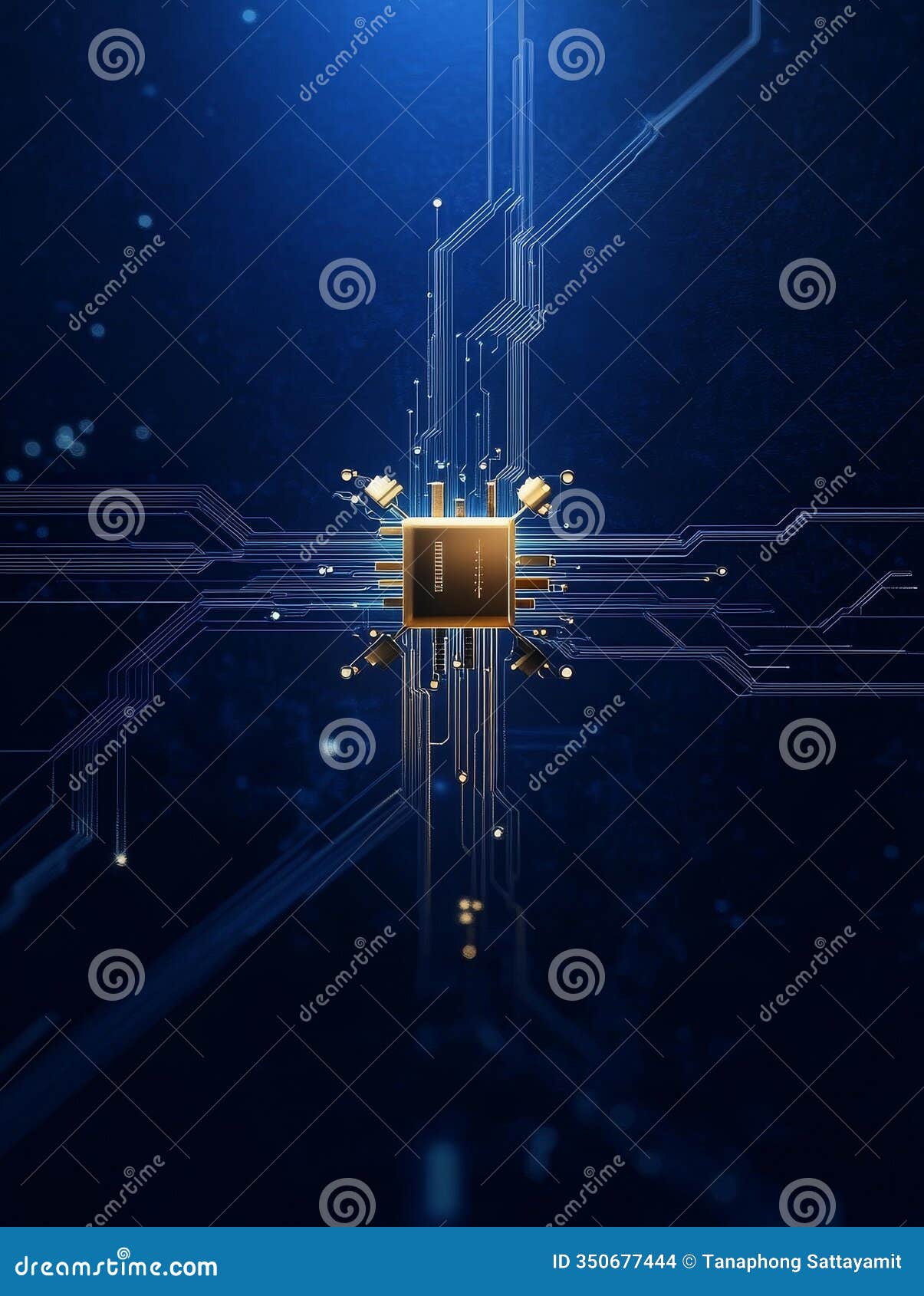 Golden Chip Circuitry Technology Innovation Connection Future Progress ...