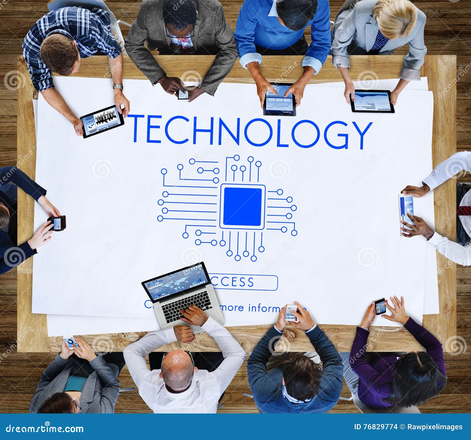 Technology Innovation Connection Internet Communication Concept Stock ...