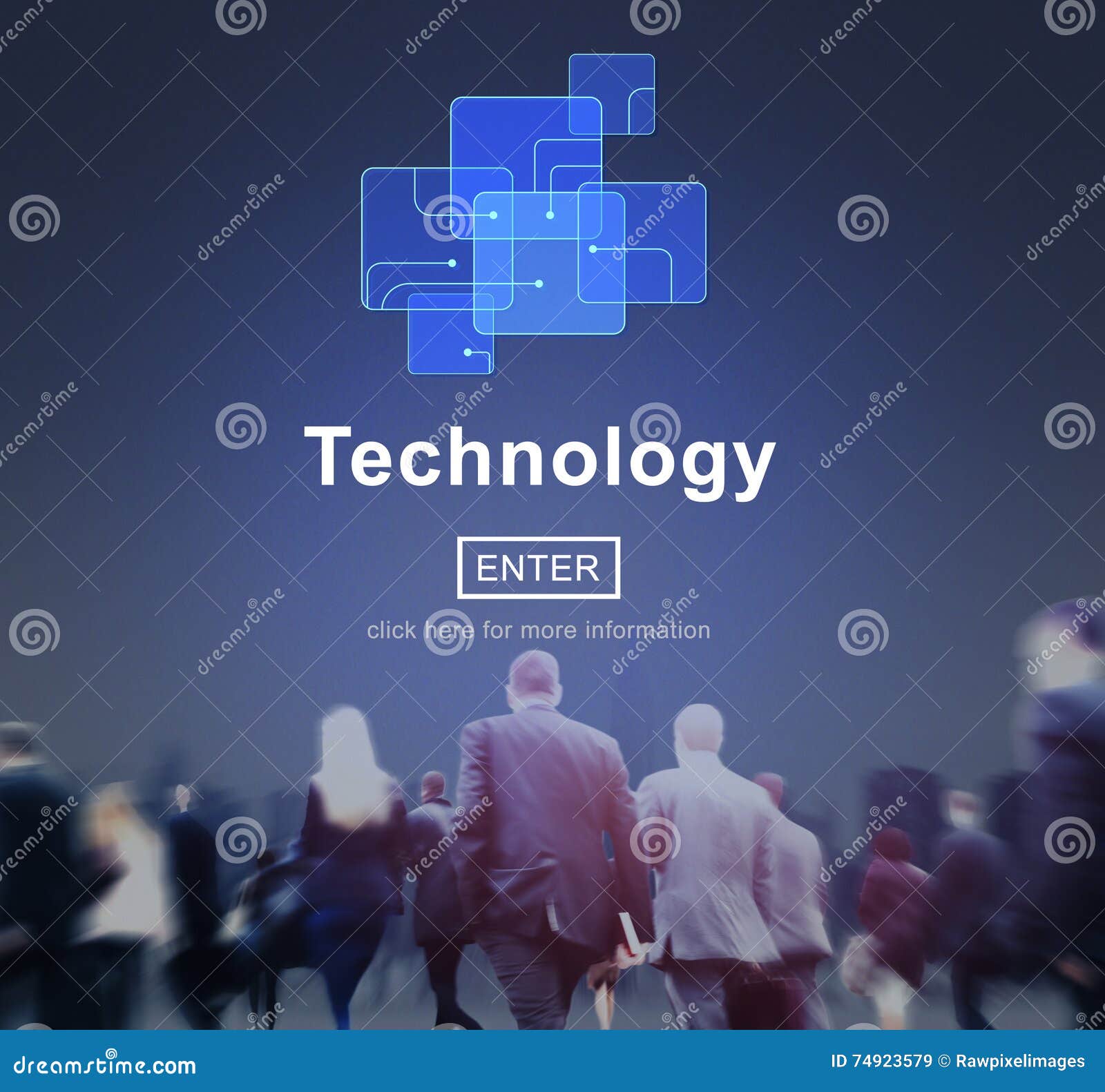 Technology Innovation Digital Evolution Homepage Concept Stock Image ...