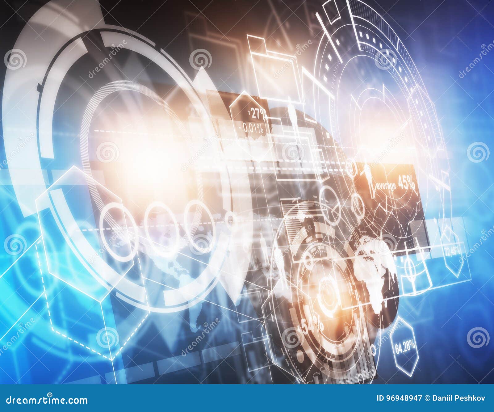 Technology, Innovation, Future and Interface Concept Stock Illustration ...