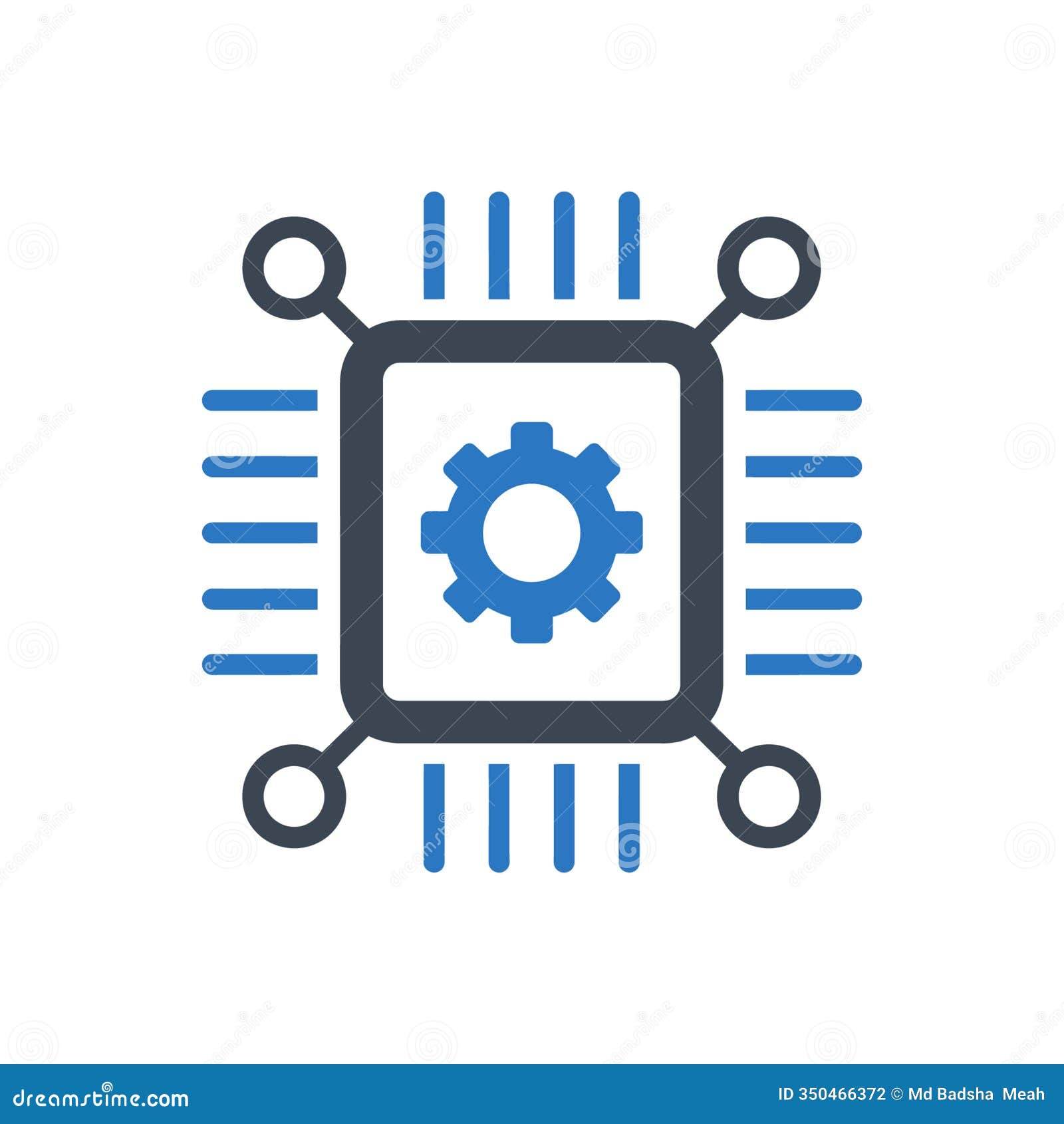 Technology and Innovation Icon Stock Vector - Illustration of chip ...