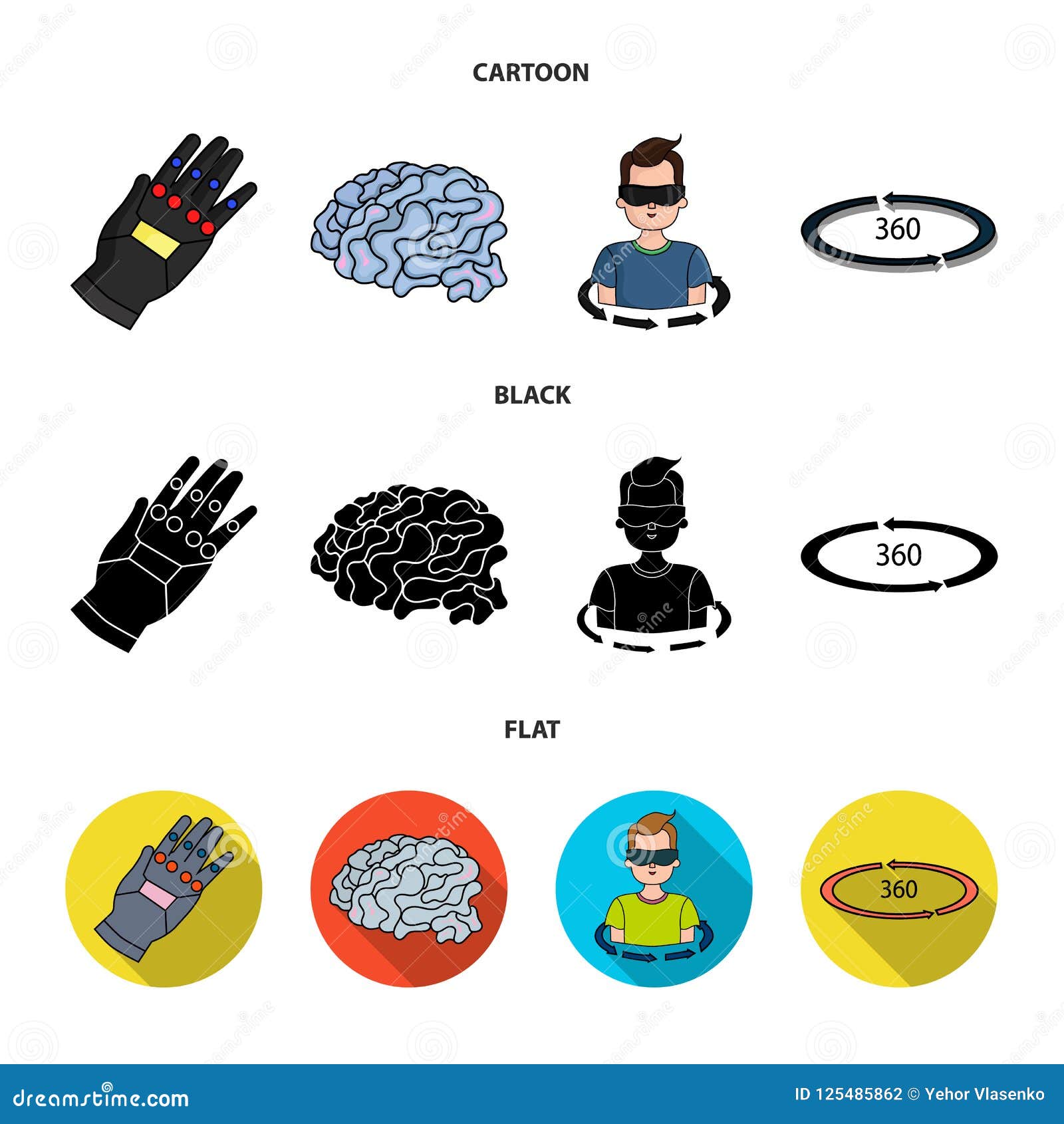 Technology, Innovation, Man, Complemented .Virtual Reality Set ...