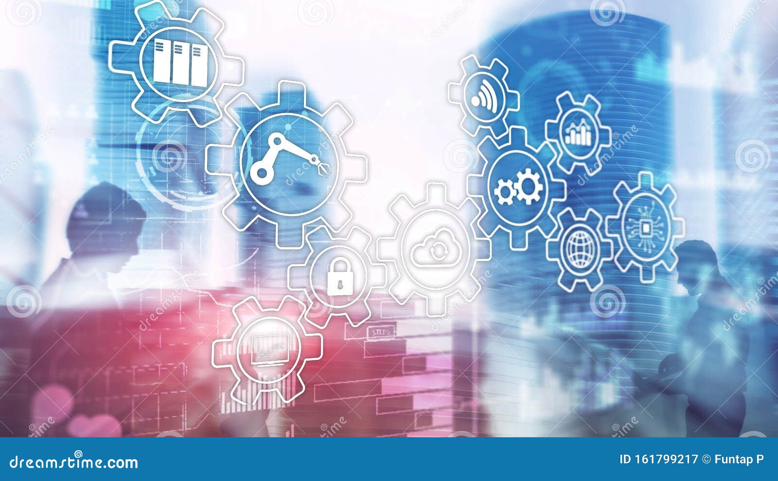 Technology Innovation and Process Automation. Smart Industry 4.0. Stock ...