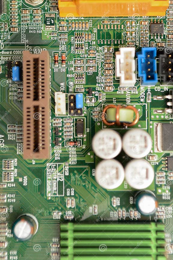 Technology Inside a Computer Stock Photo - Image of wire, cables: 146475212