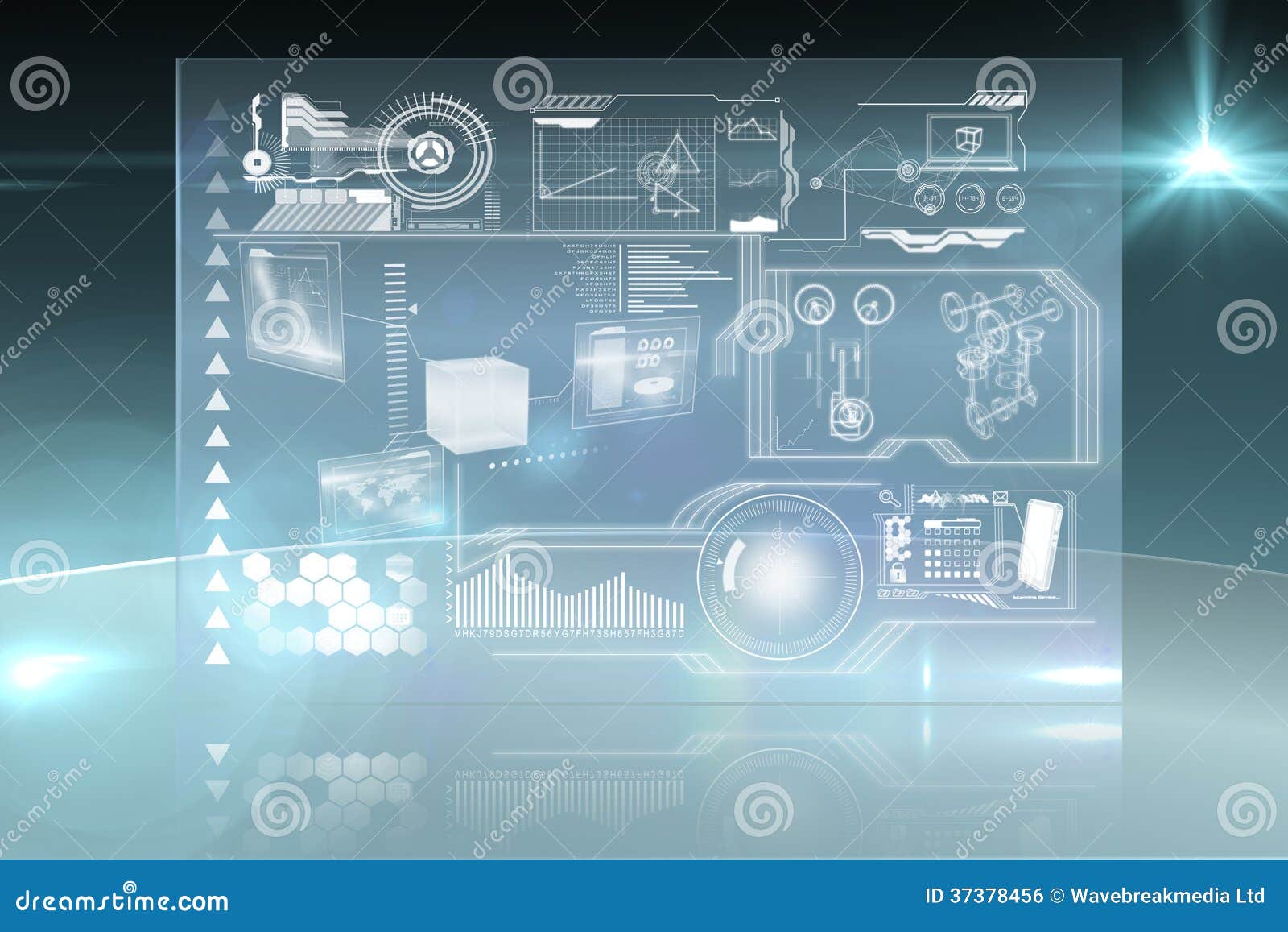 Technology interface stock illustration. Illustration of digital - 37378456