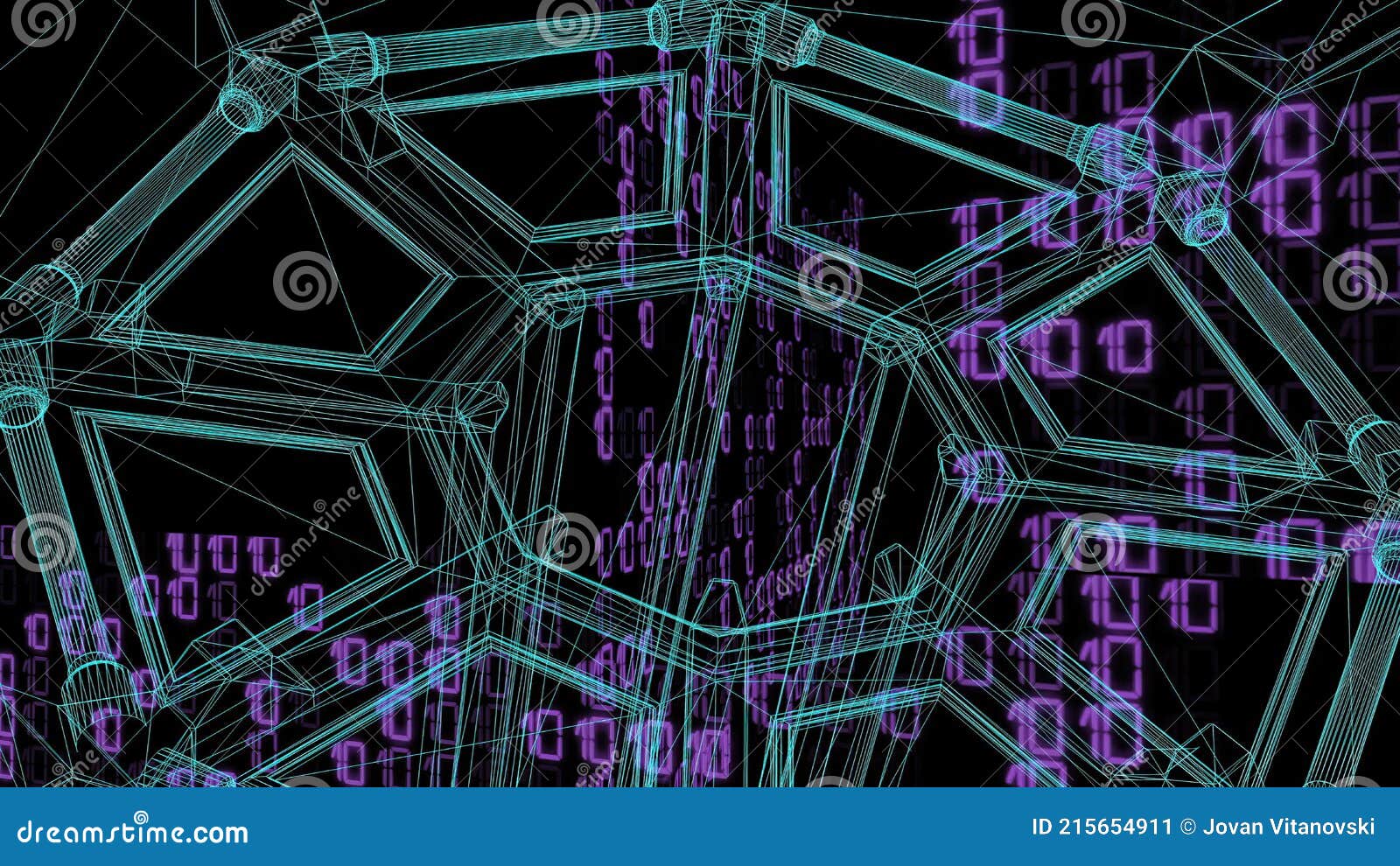 Technology Interface Computer Data Digital Screen Stock Illustration ...