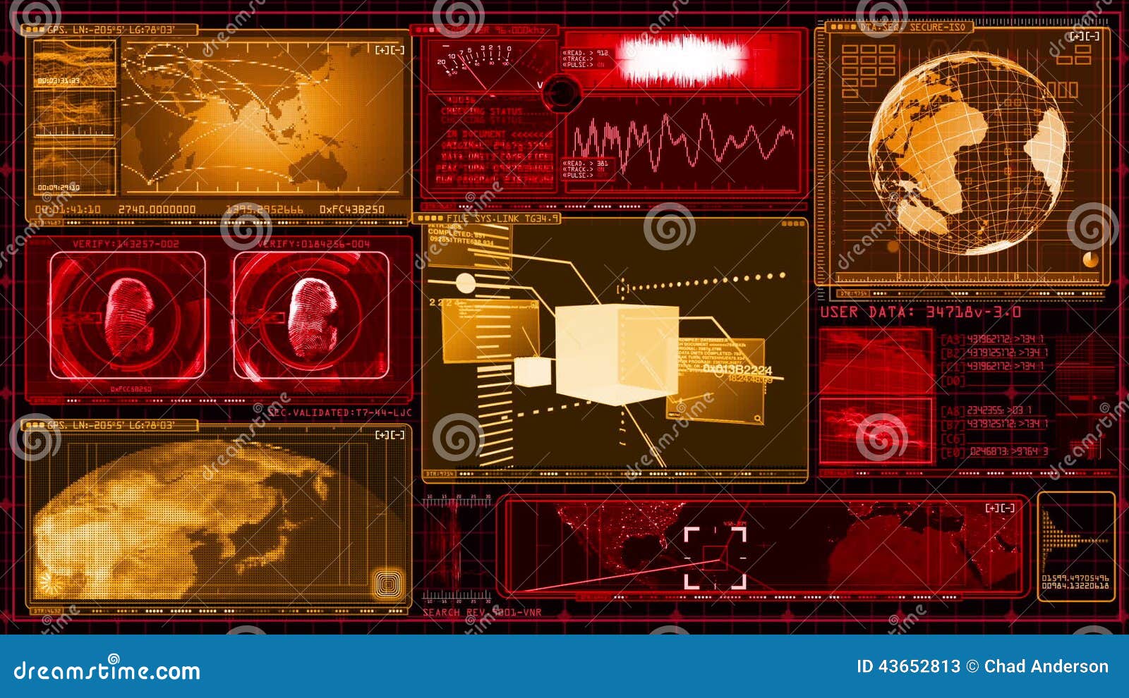 Technology Interface Computer Data Screen GUI Stock Video - Video of ...