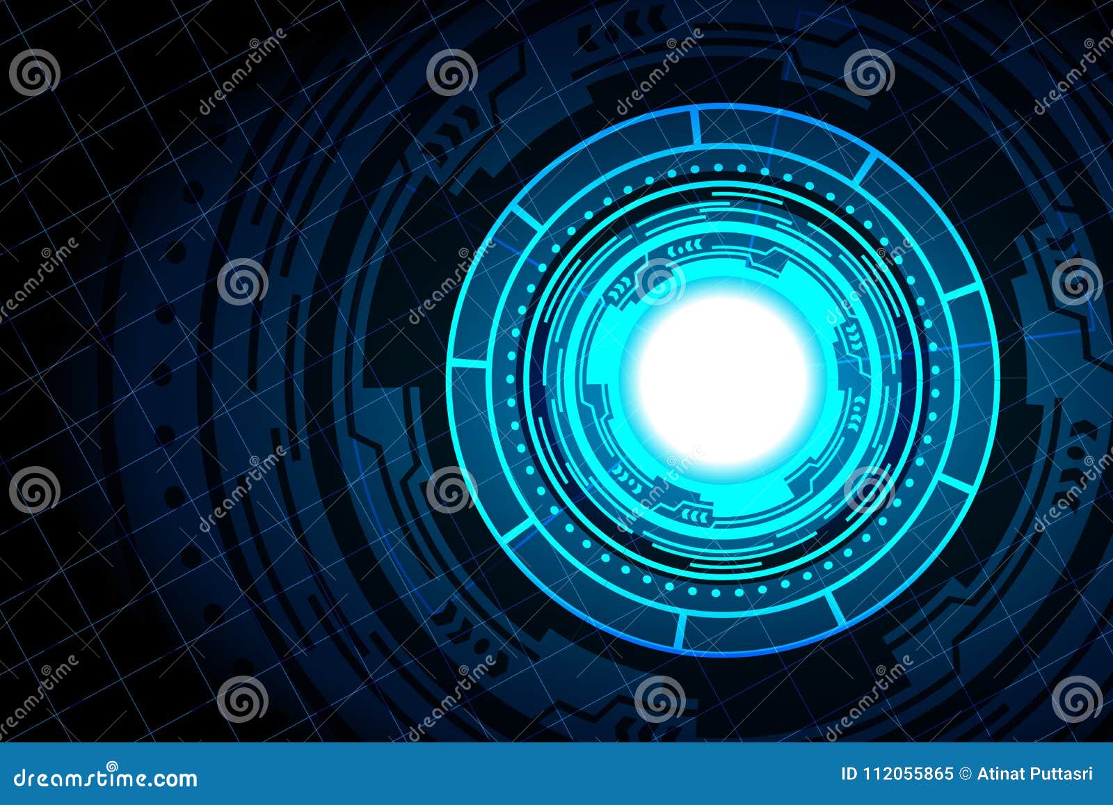 Technology Interface Hud Abstract Background Vector Hi-tech Design ...
