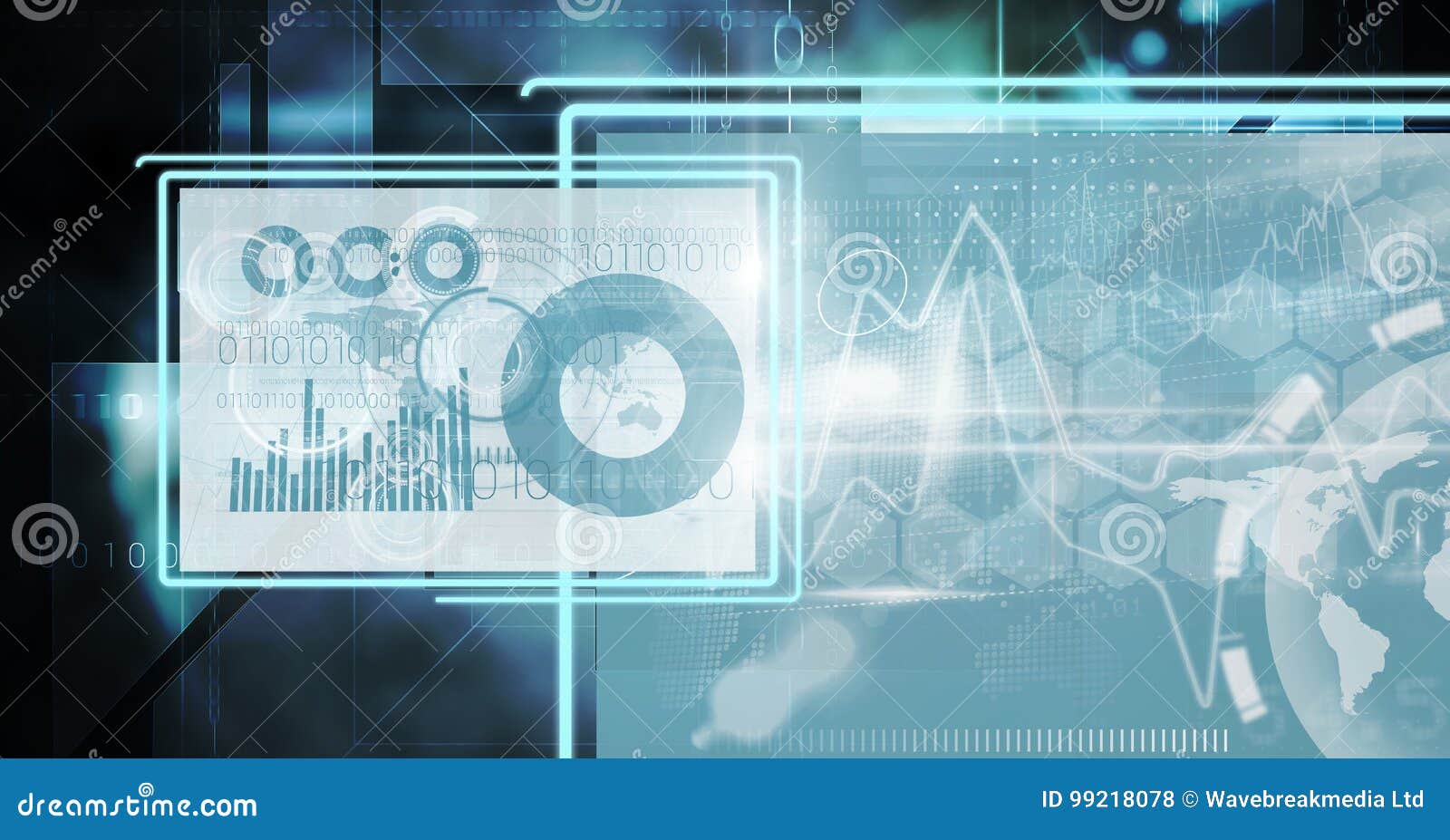 Technology Interface Panels Stock Photo - Image of analyzing, computing ...