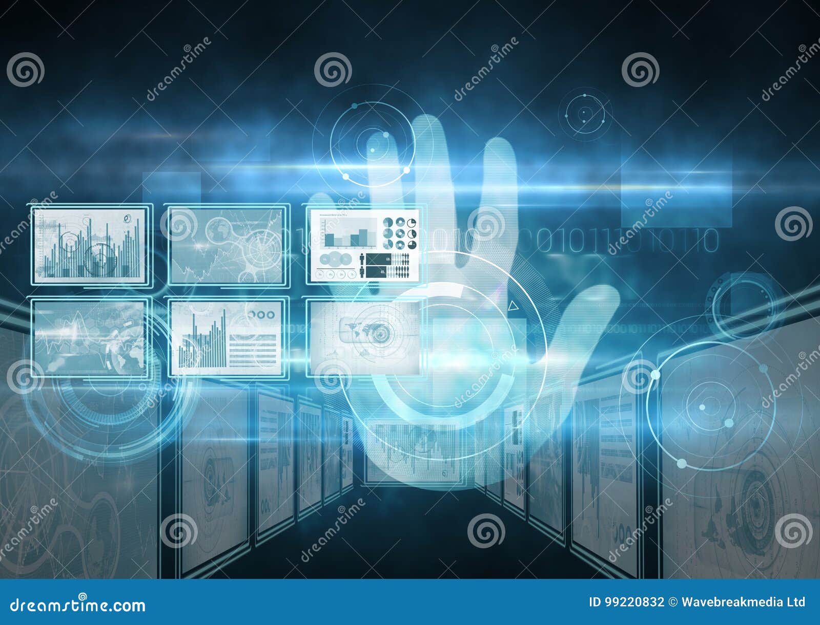Technology Interface Panels Stock Illustration - Illustration of ...