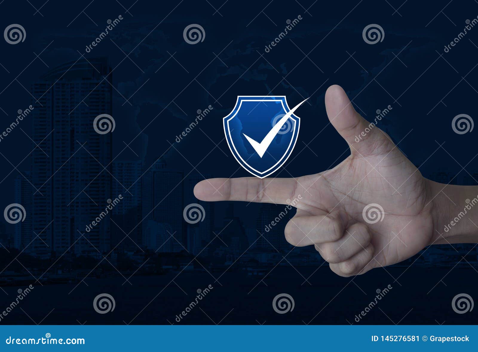 Technology Internet Cyber Security and Anti Virus Concept, Elements of ...