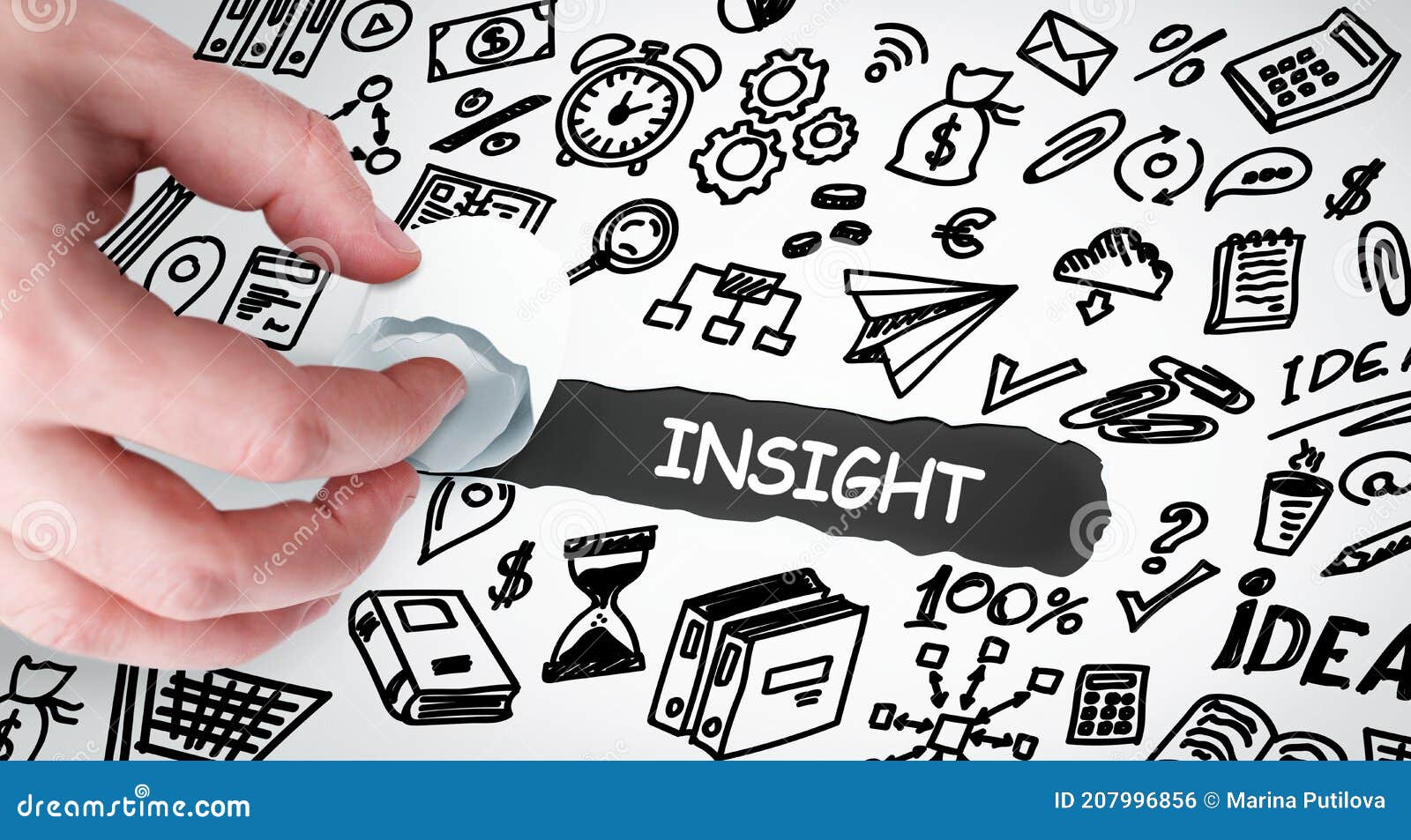 Technology, Internet and Network Concept. Young Businessman Shows the ...