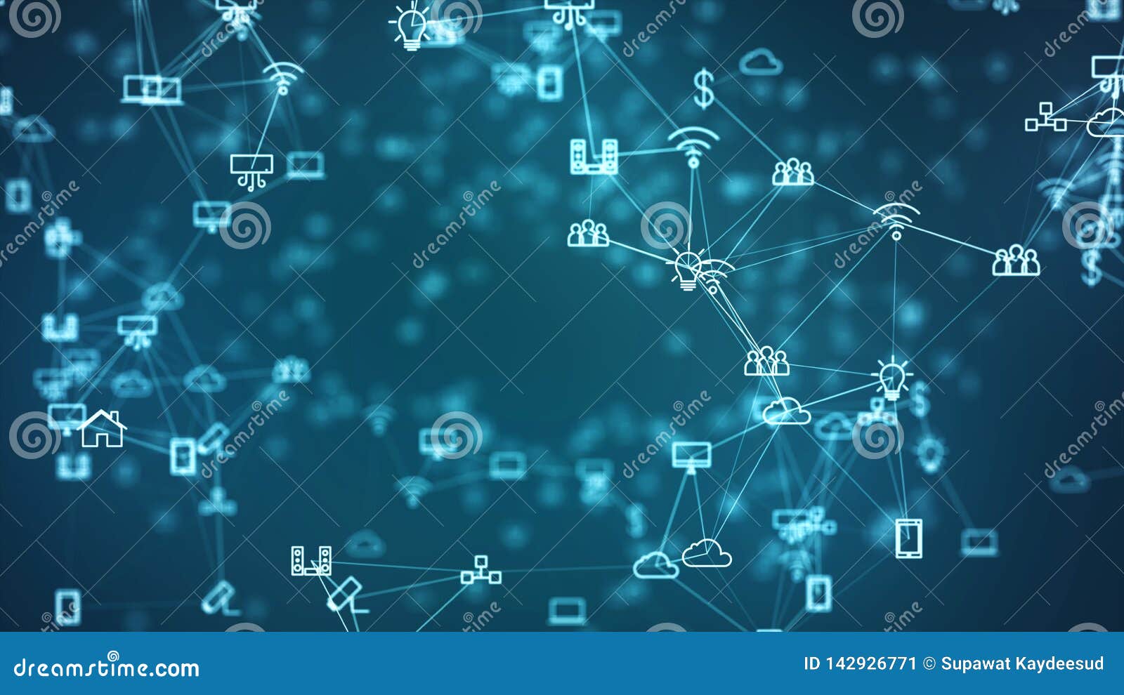 Technology iot concept stock illustration. Illustration of networking ...