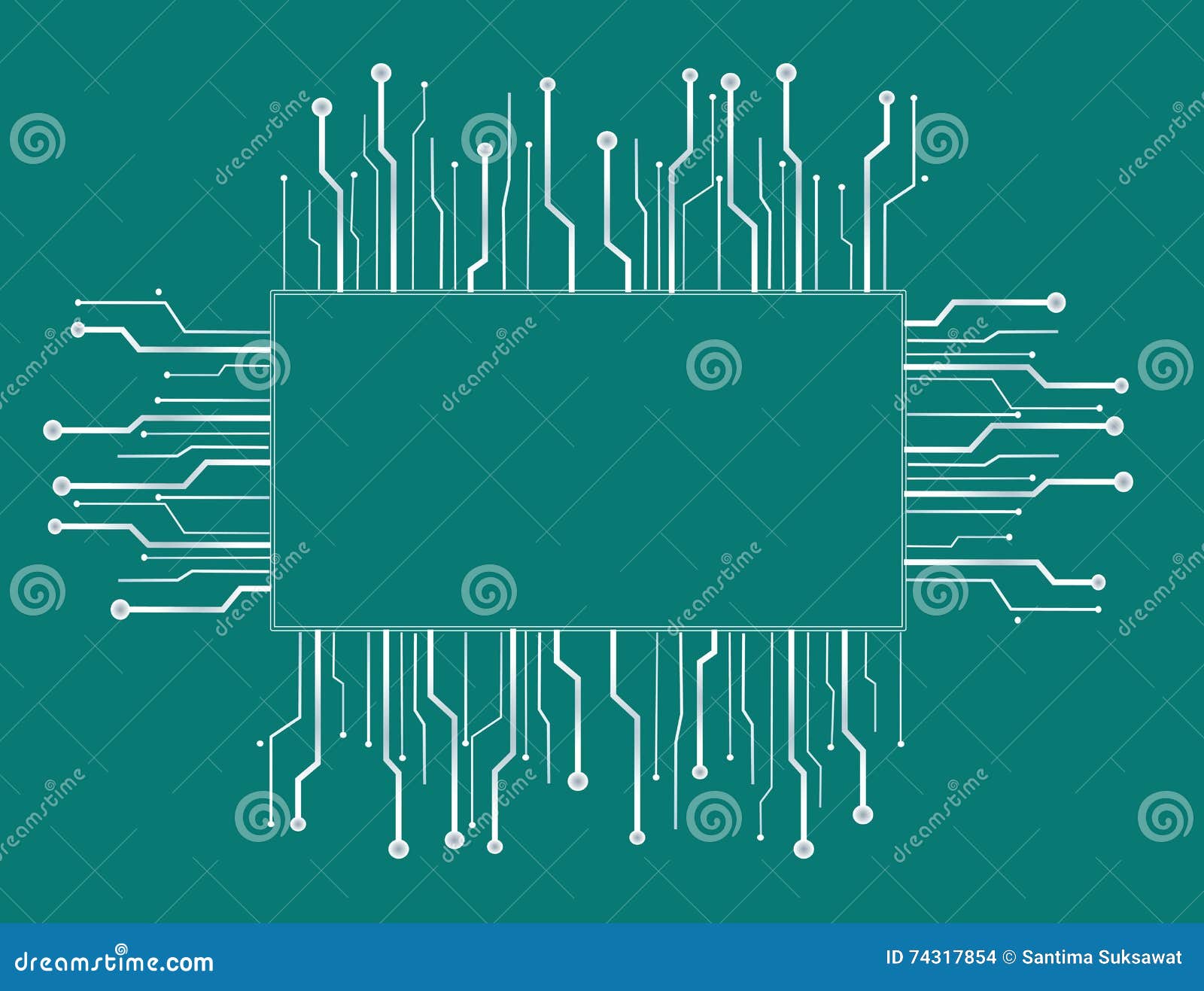 Technology Line Symbol Abstract Background Vector Stock Vector ...