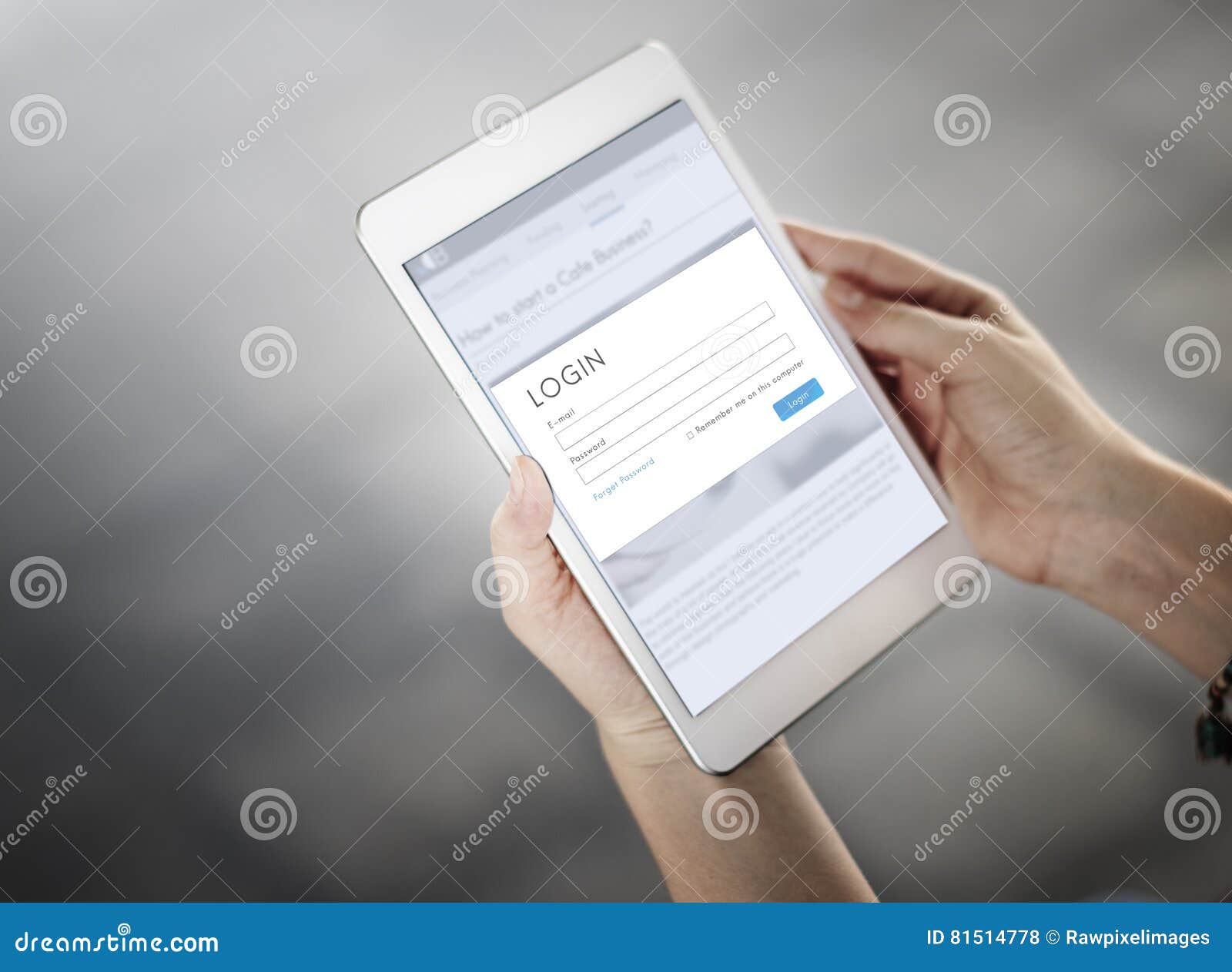 Technology Login Account Details Concept Stock Photo - Image of people ...