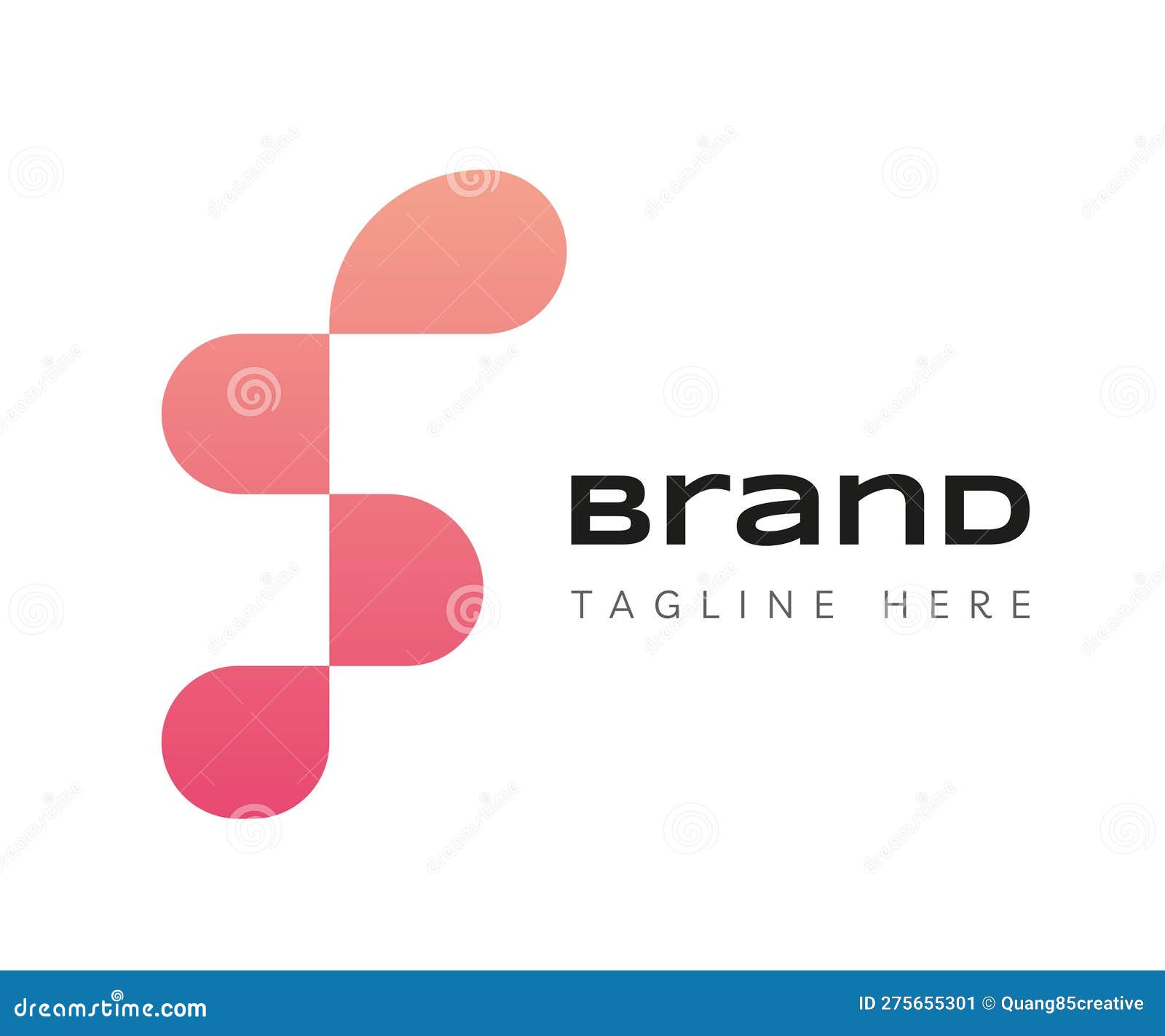 Letter S Logo Design. Pink Letter S Logo with Connected Dots. Stock ...