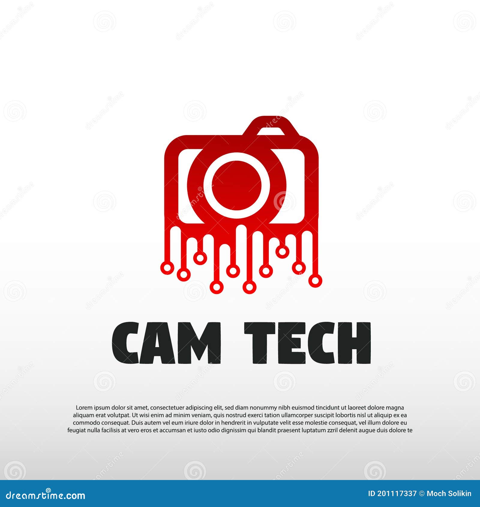 Technology Logo with Camera Concept. Future Tech Icon Stock Vector ...
