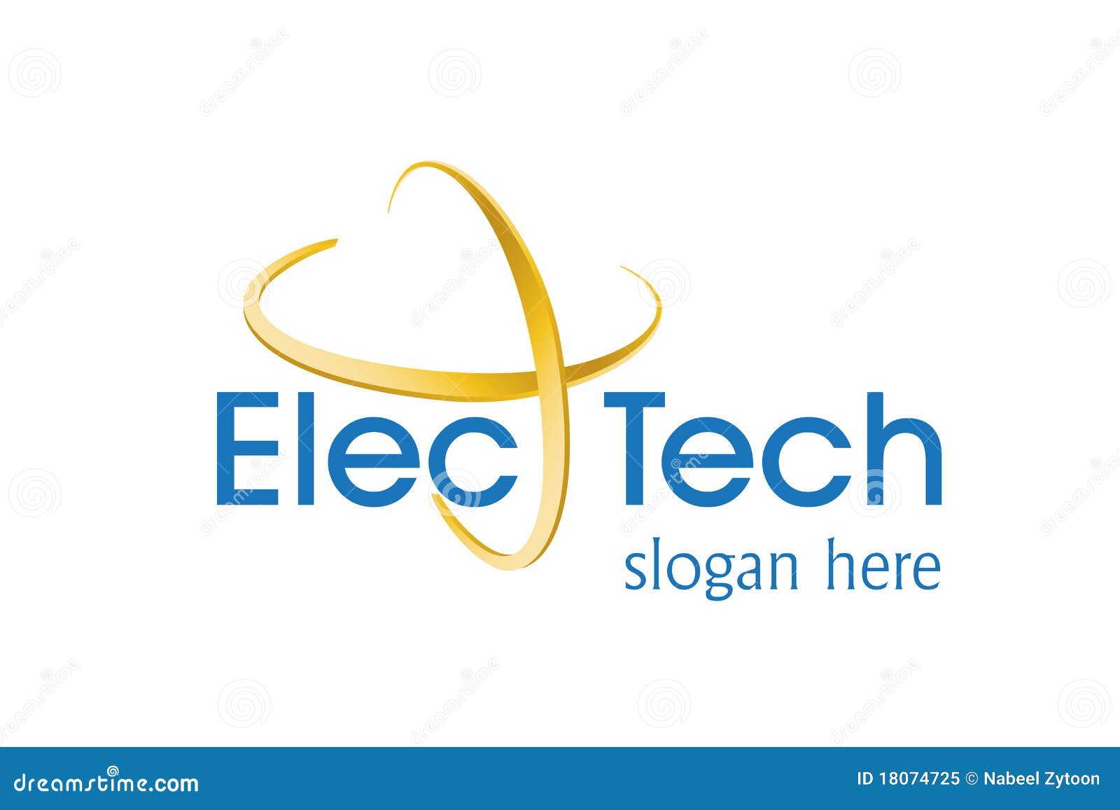 Technology Logo Design stock illustration. Illustration of business ...