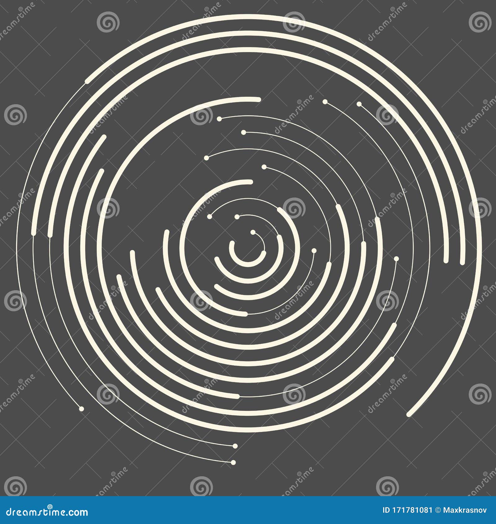 Technology Logo Design. Abstract Circular Shape Stock Vector ...