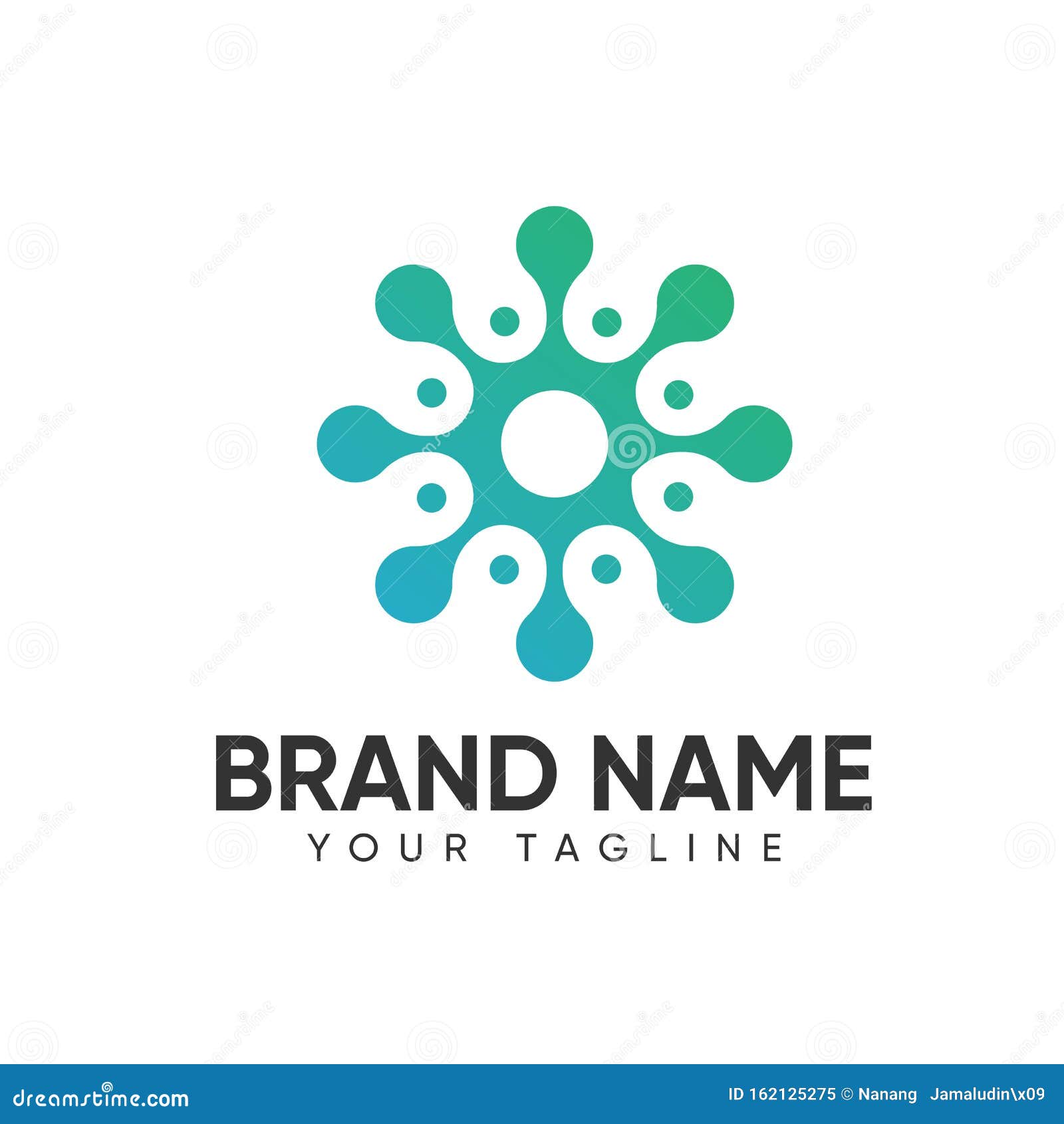 Technology Logo Design Template Full Color for Company Stock Vector ...
